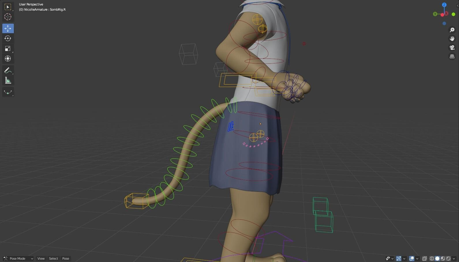 Nicolle Anthro Lioness - 3D Model by CM Studios