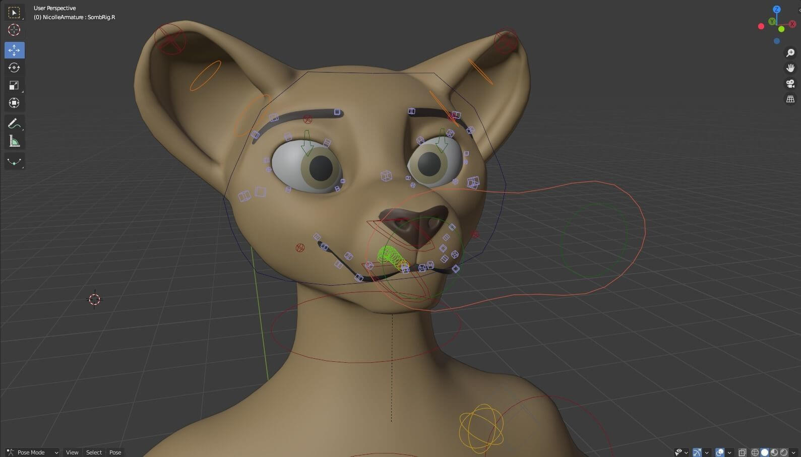 Nicolle Anthro Lioness - 3D Model by CM Studios