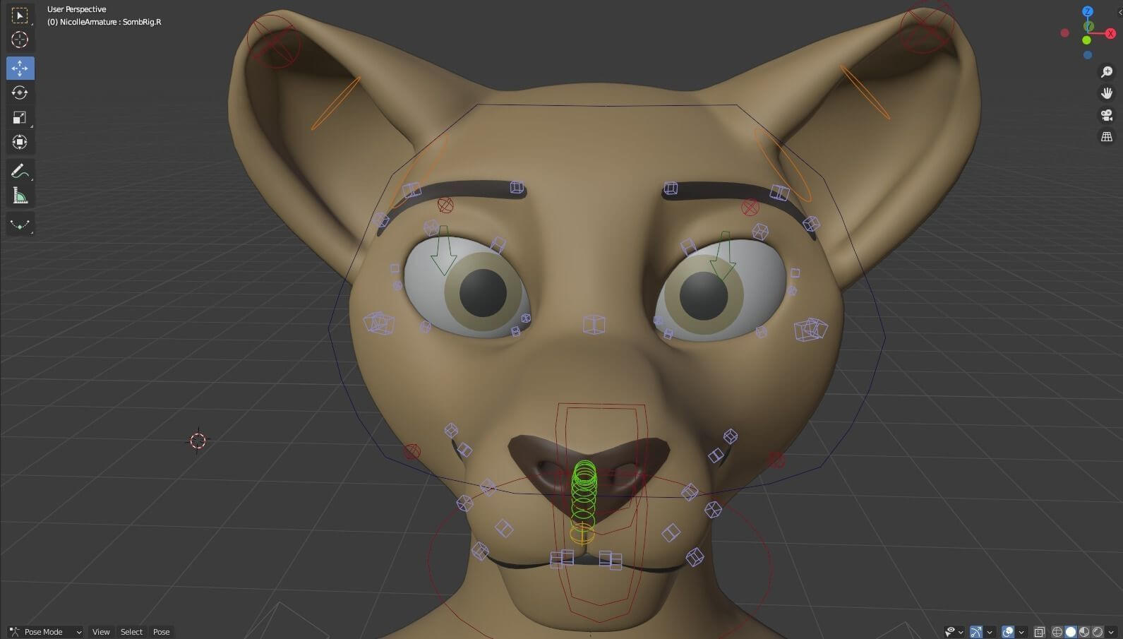 Nicolle Anthro Lioness - 3D Model by CM Studios