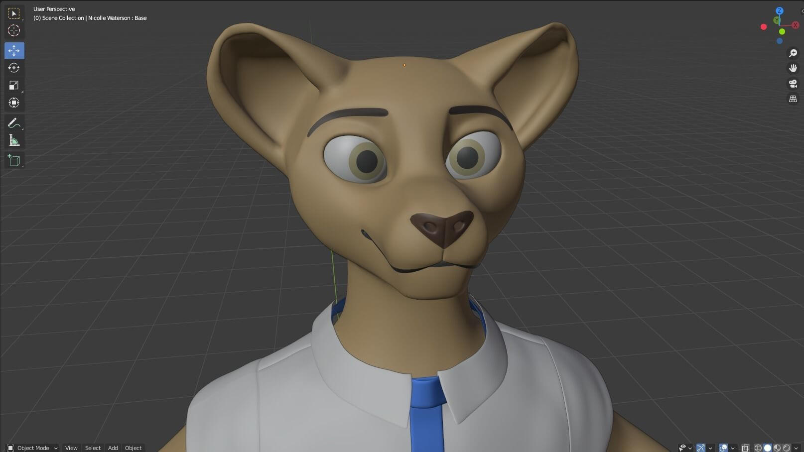 Nicolle Anthro Lioness - 3D Model by CM Studios