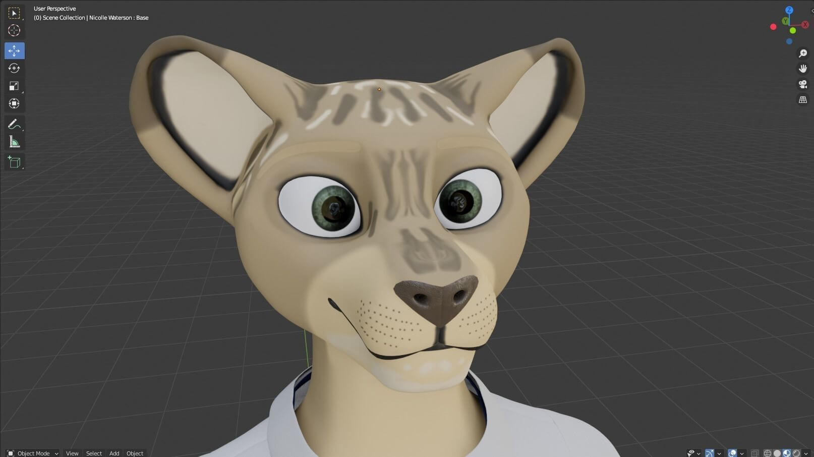 Nicolle Anthro Lioness - 3D Model by CM Studios