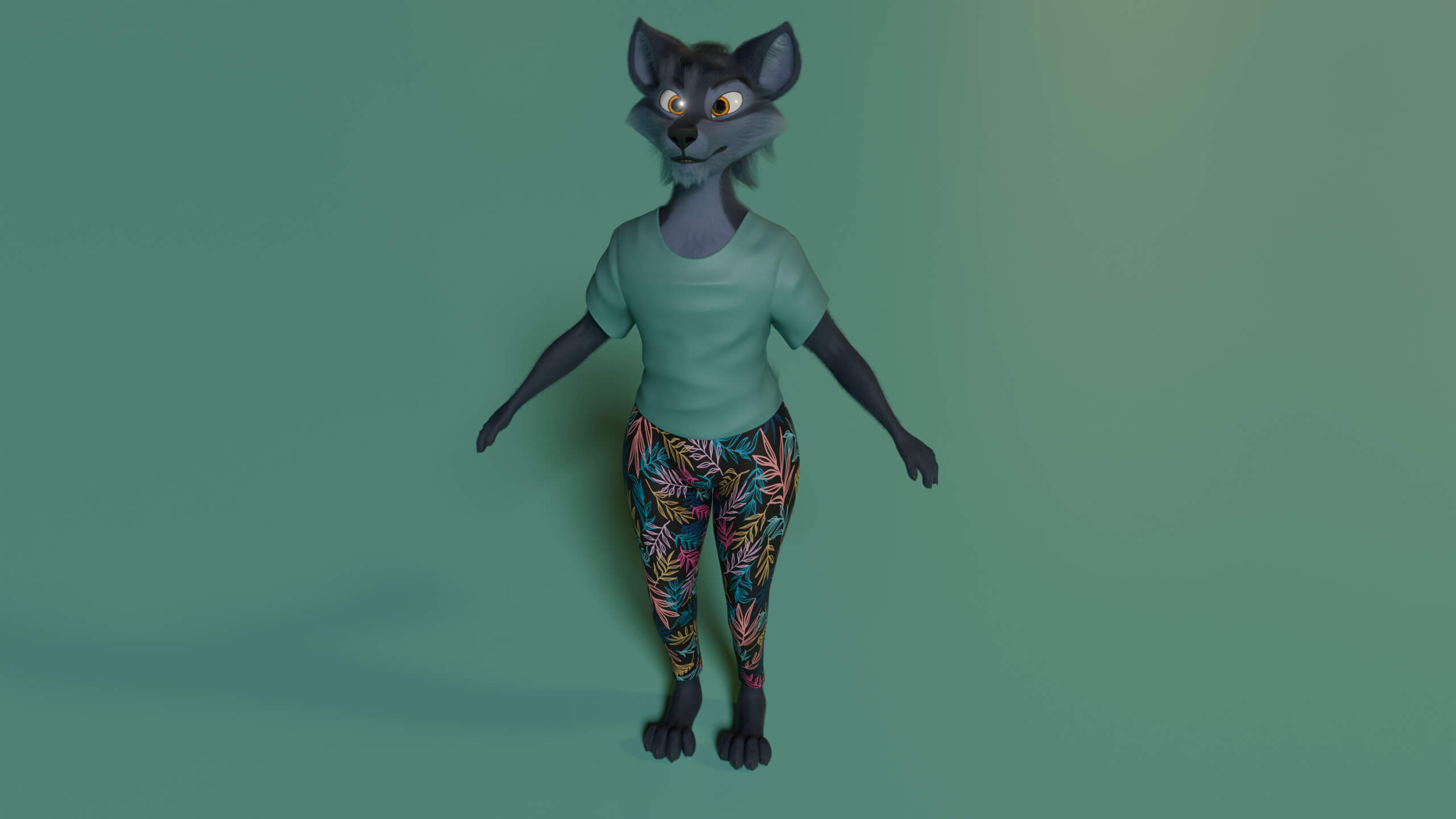 Niju Anthro Wolf - 3D Model by CM Studios