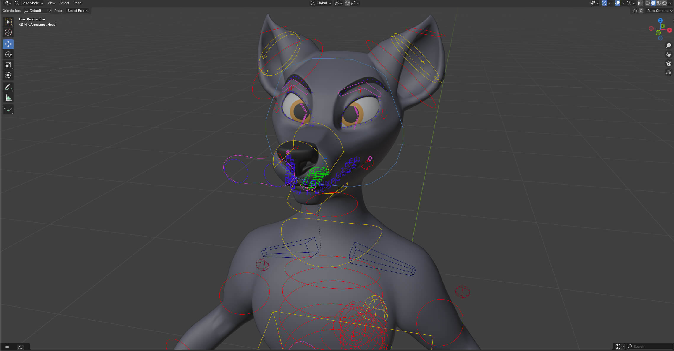 Niju Anthro Wolf - 3D Model by CM Studios