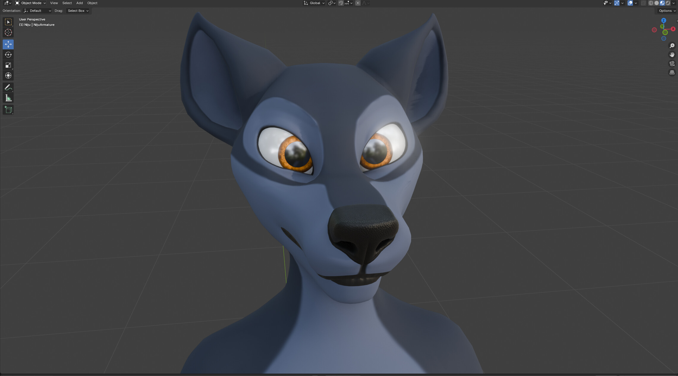 Niju Anthro Wolf - 3D Model by CM Studios