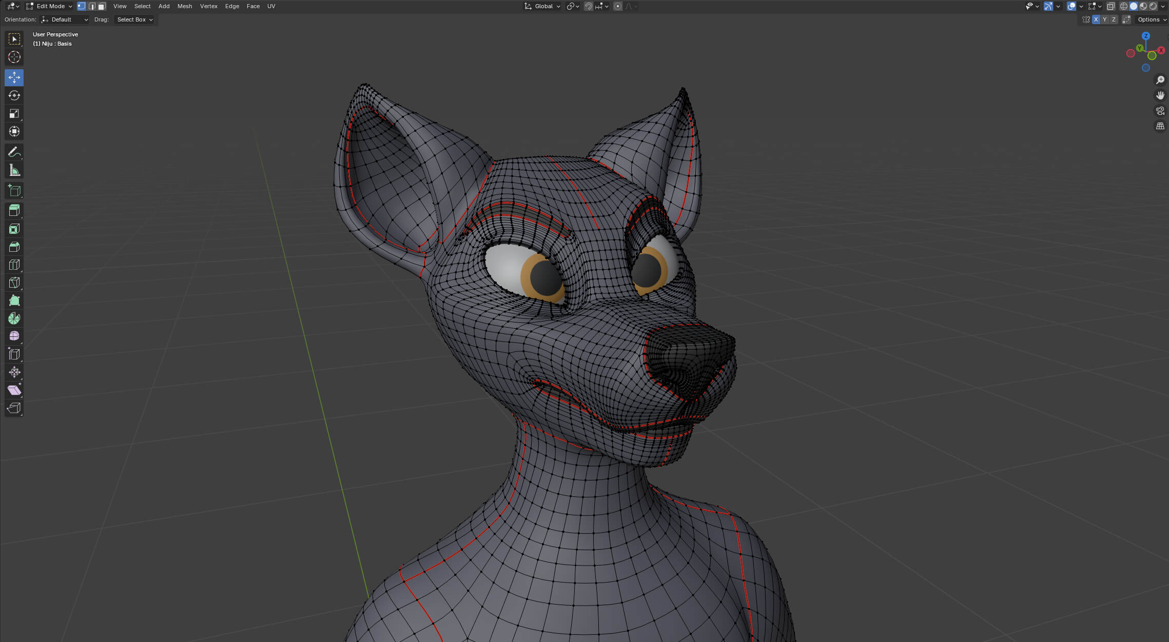 Niju Anthro Wolf - 3D Model by CM Studios