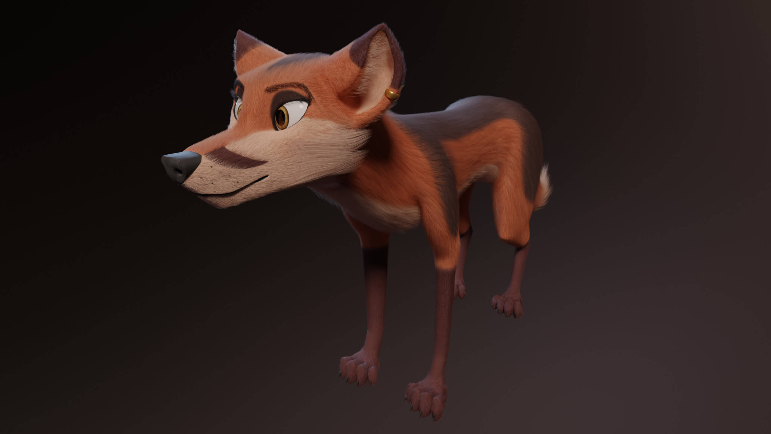 Nika Fox 3D Model by CM Studios