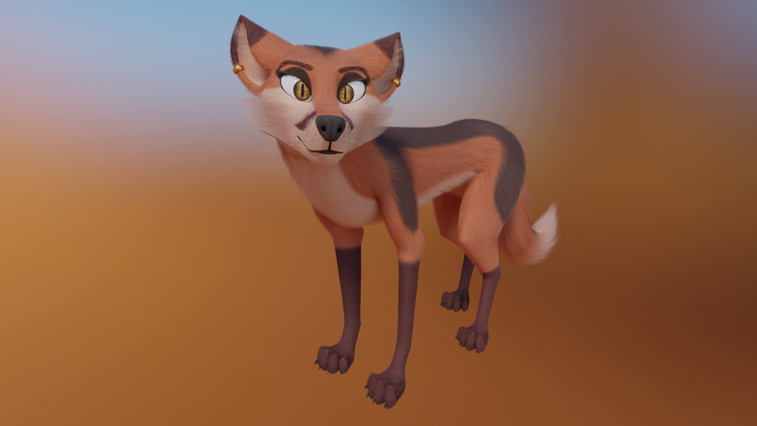 Nika Fox 3D Model by CM Studios
