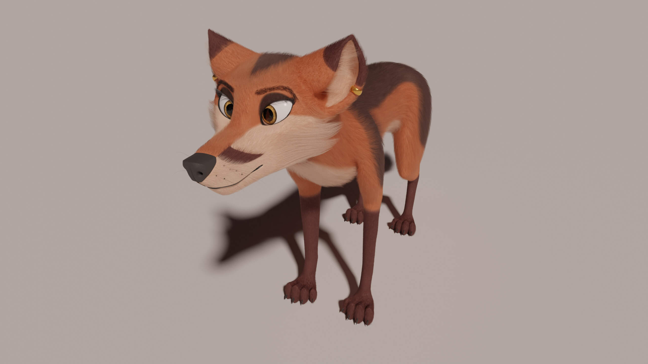 Nika Fox 3D Model by CM Studios