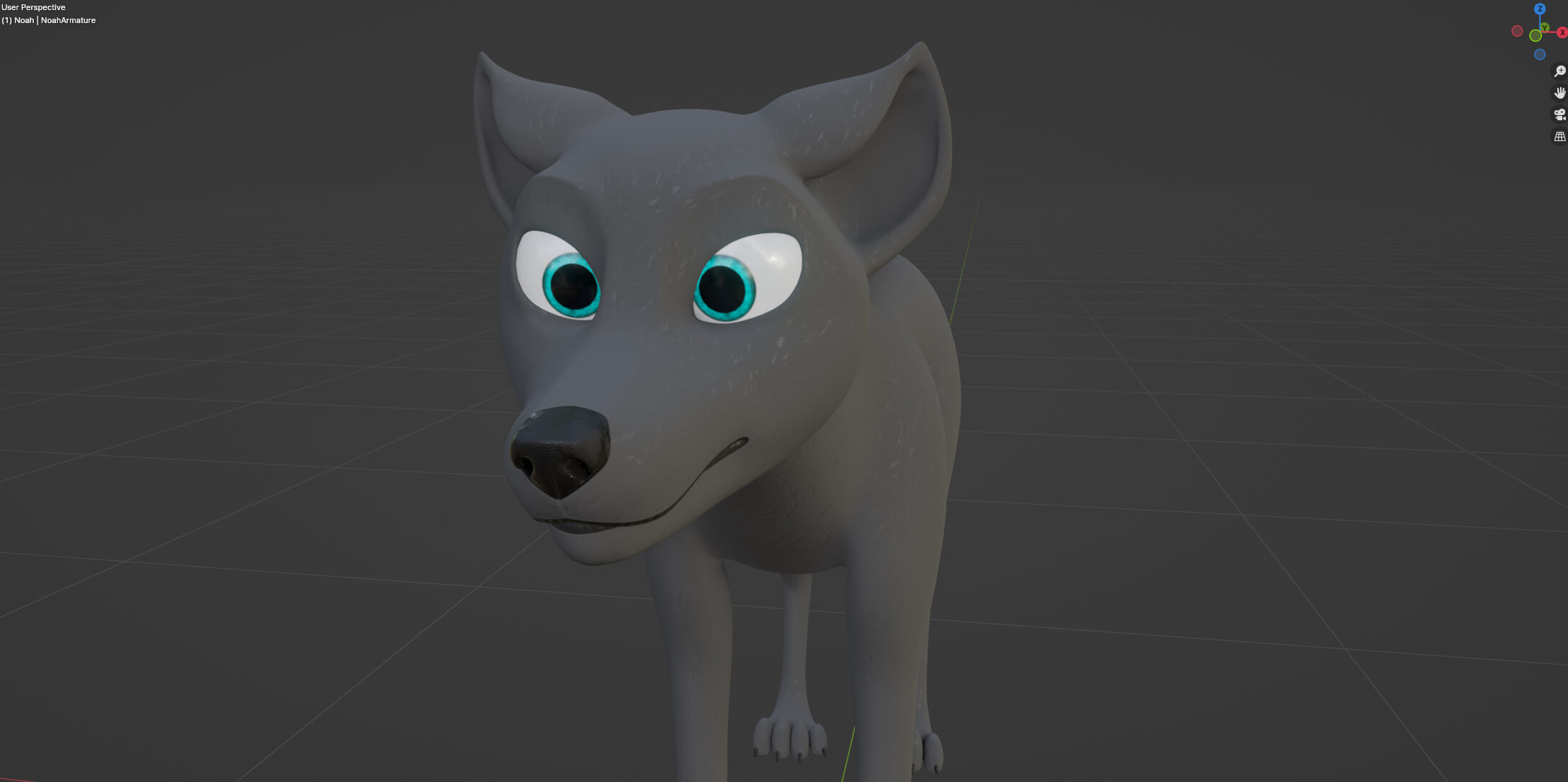 Noah Wolf 3D Model by CM Studios