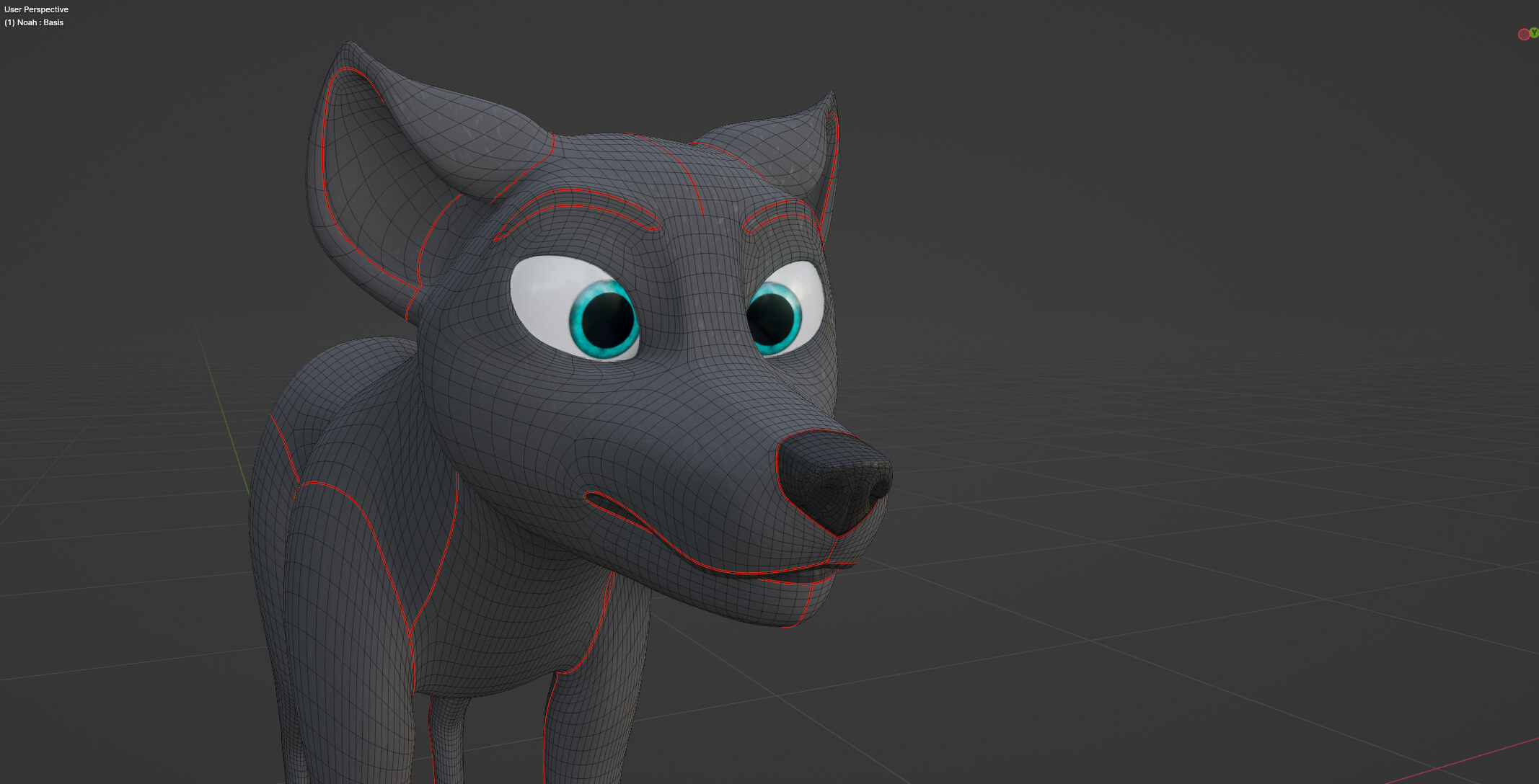 Noah Wolf 3D Model by CM Studios
