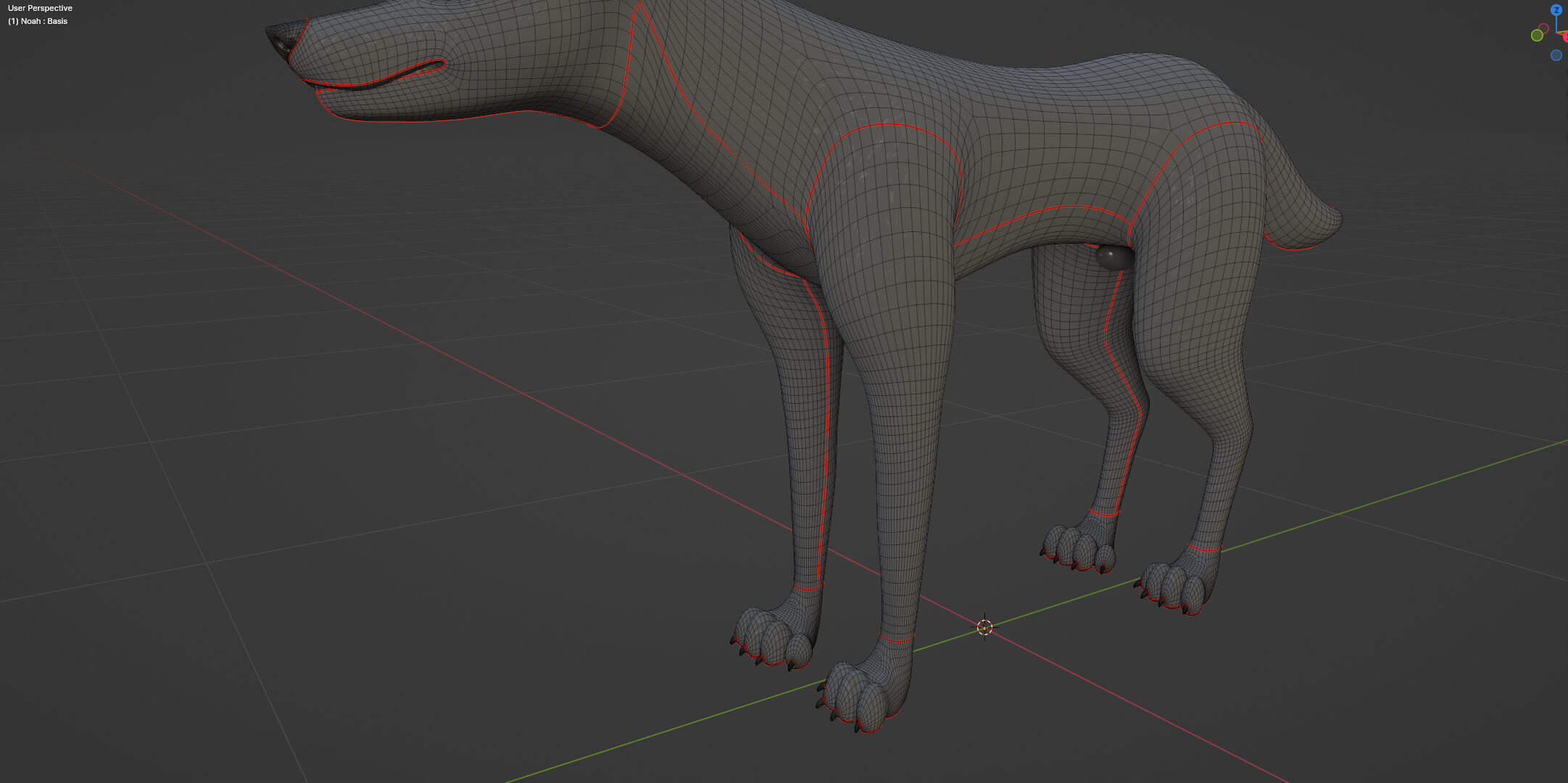 Noah Wolf 3D Model by CM Studios