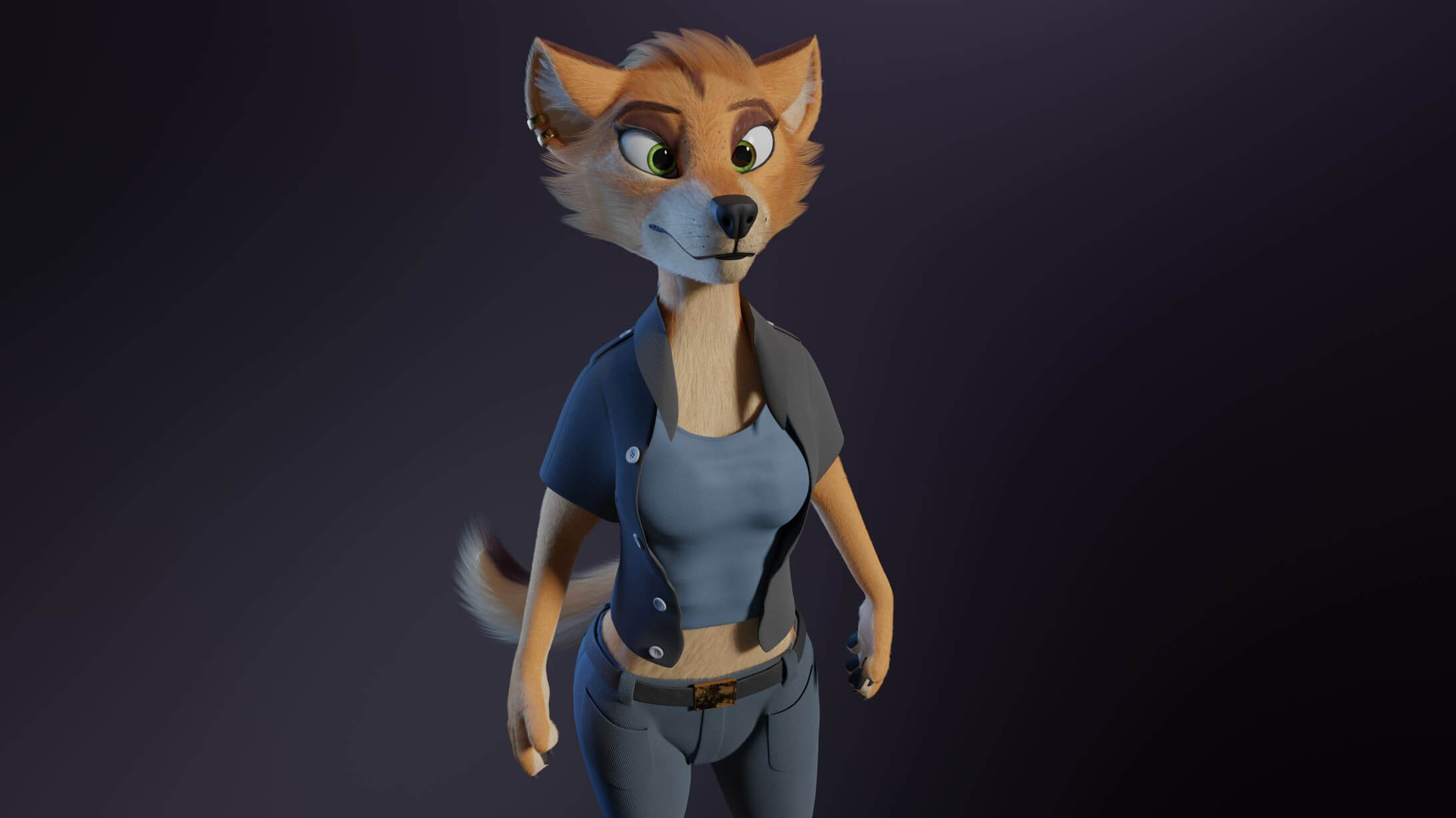 Rachel Anthro Dingo - 3D Model by CM Studios