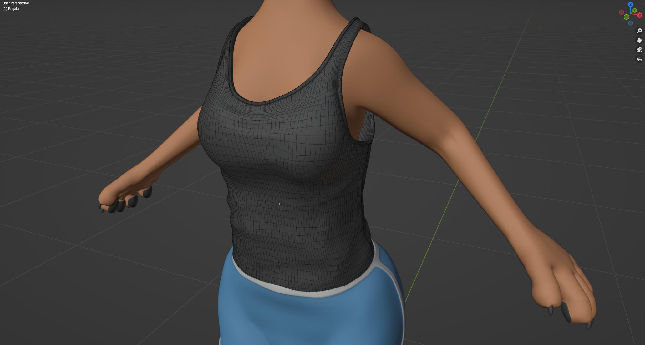 Rebbeca Anthro Tiger - 3D Model by CM Studios