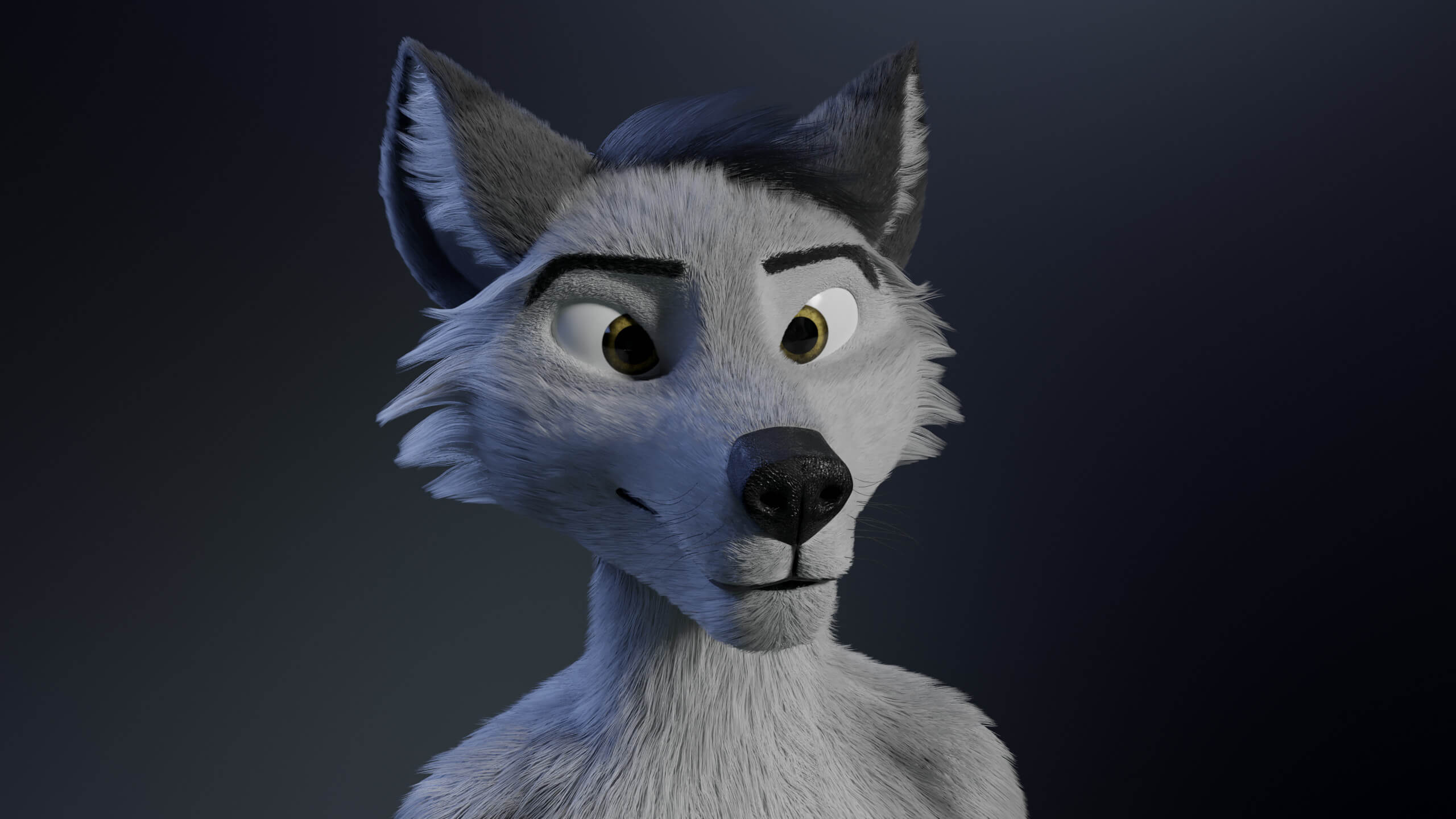 Richard Anthro Wolf - 3D Model by CM Studios
