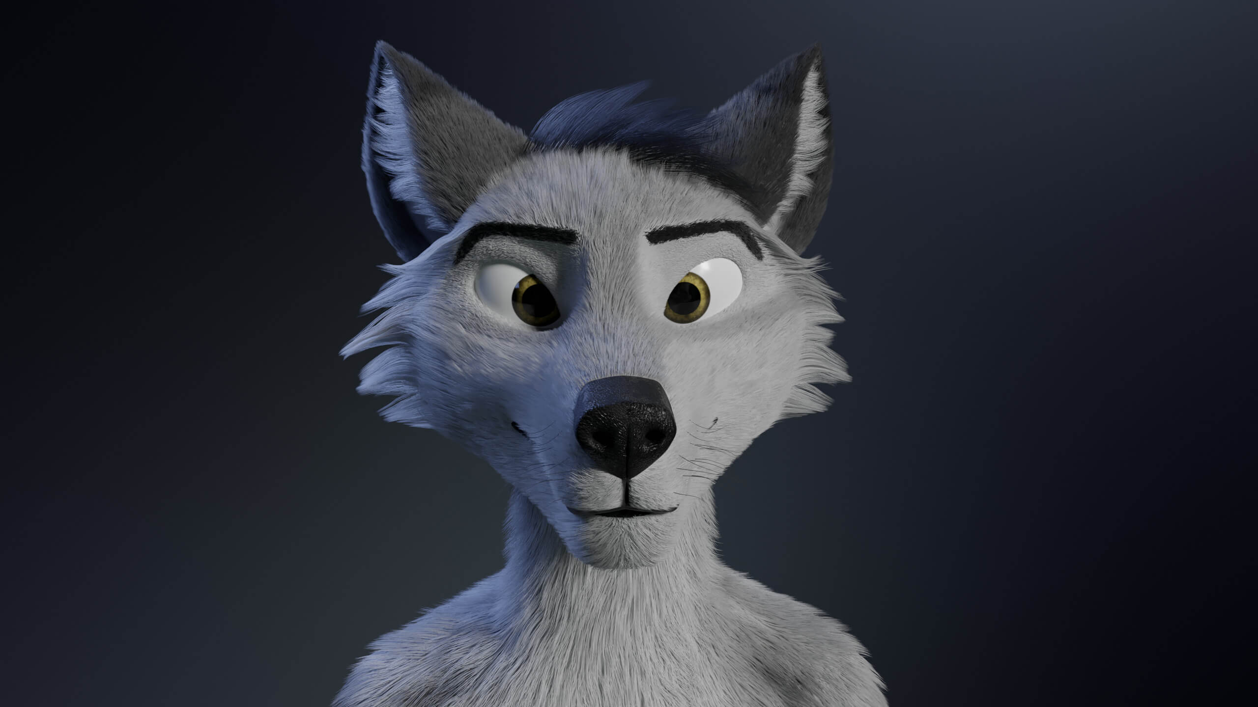 Richard Anthro Wolf - 3D Model by CM Studios