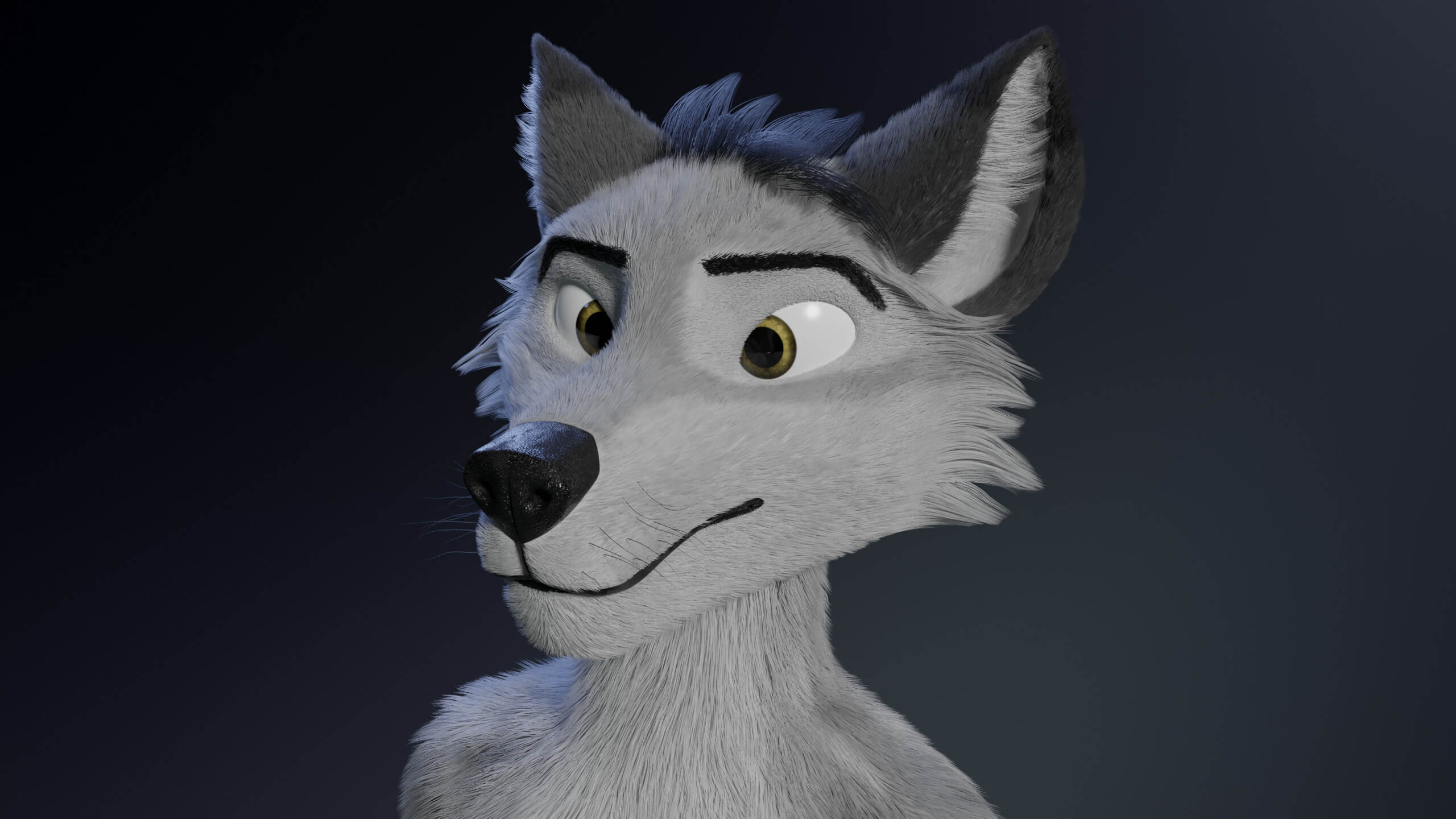 Richard Anthro Wolf - 3D Model by CM Studios