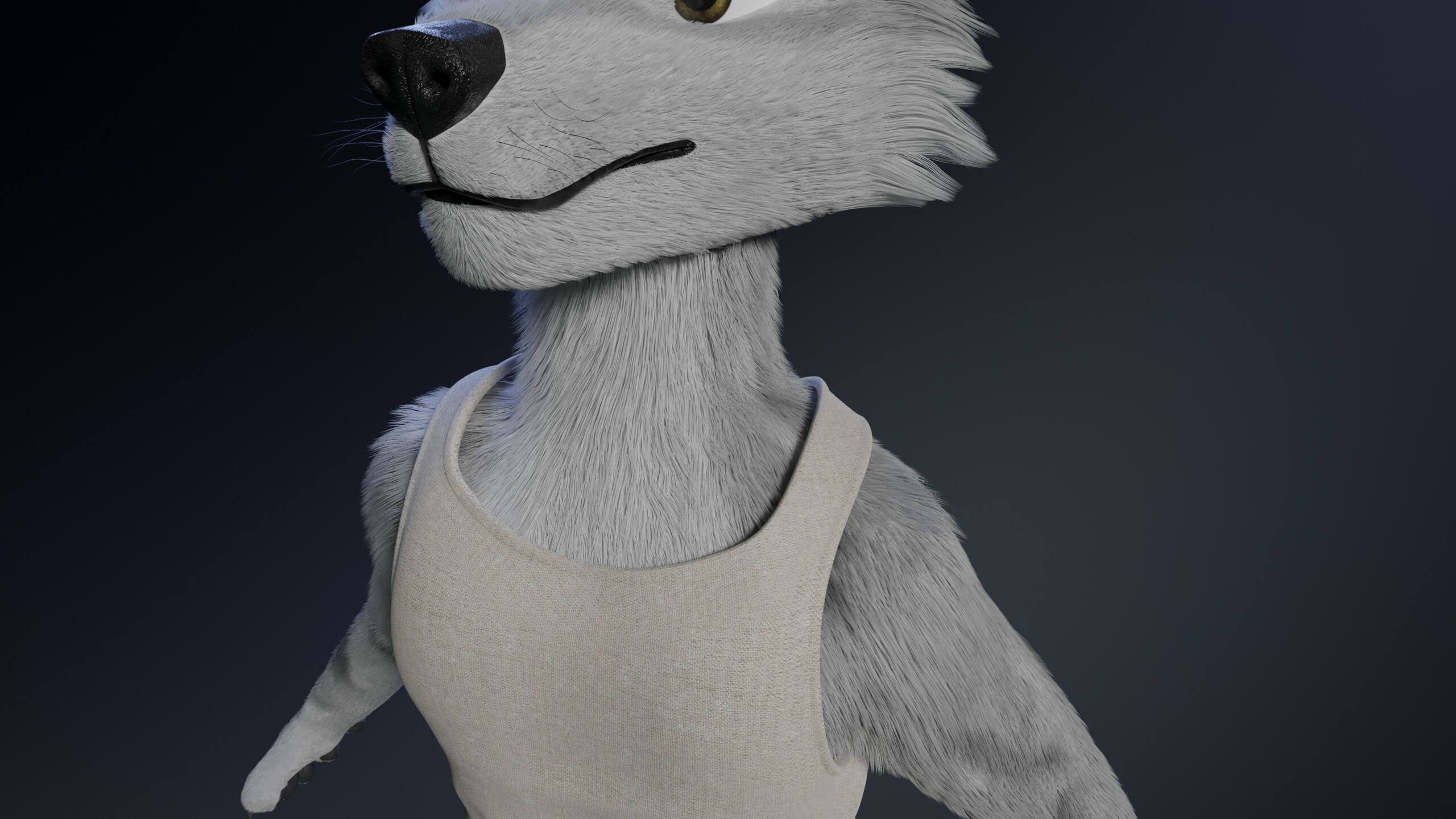 Richard Anthro Wolf - 3D Model by CM Studios
