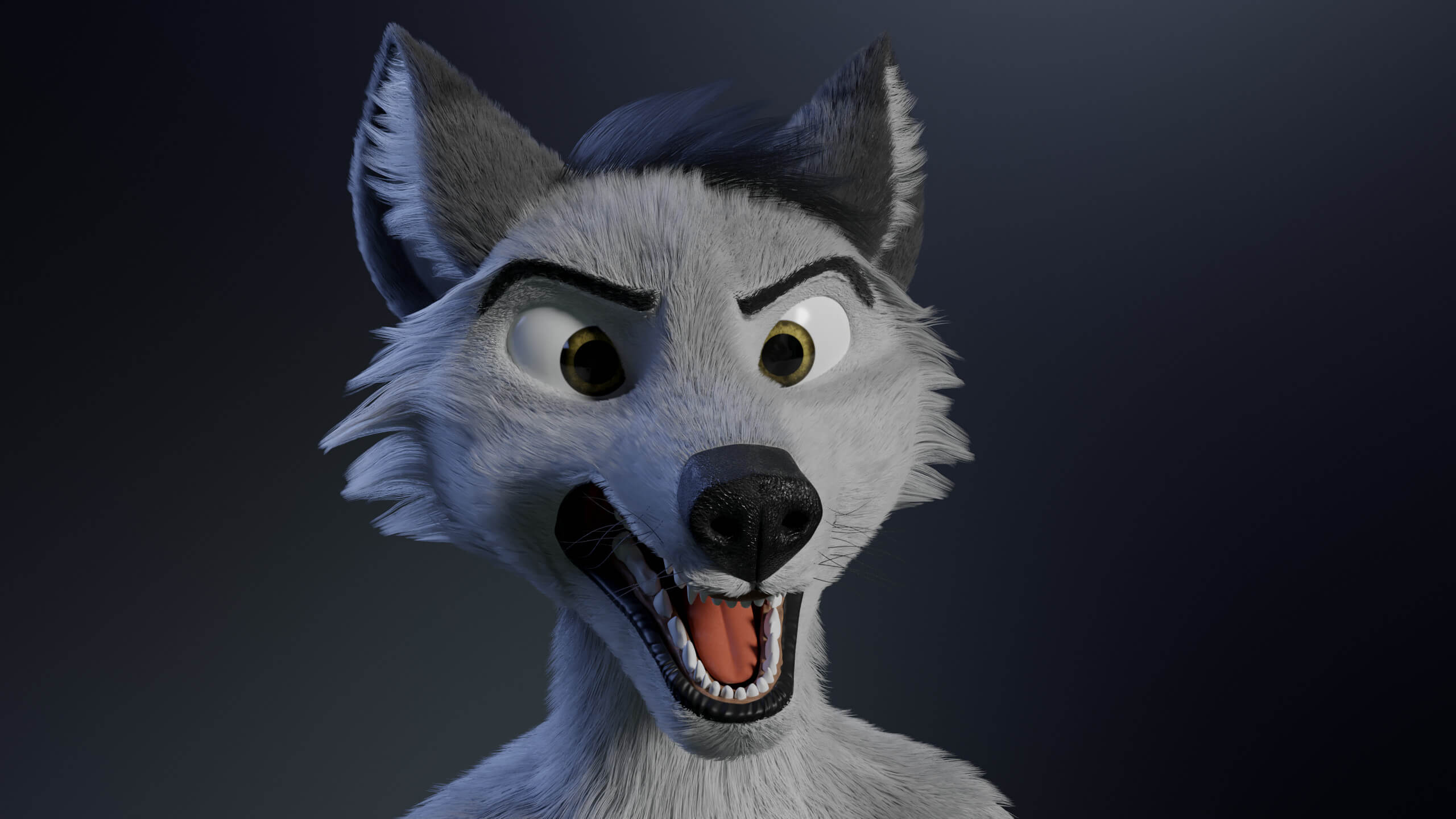 Richard Anthro Wolf - 3D Model by CM Studios
