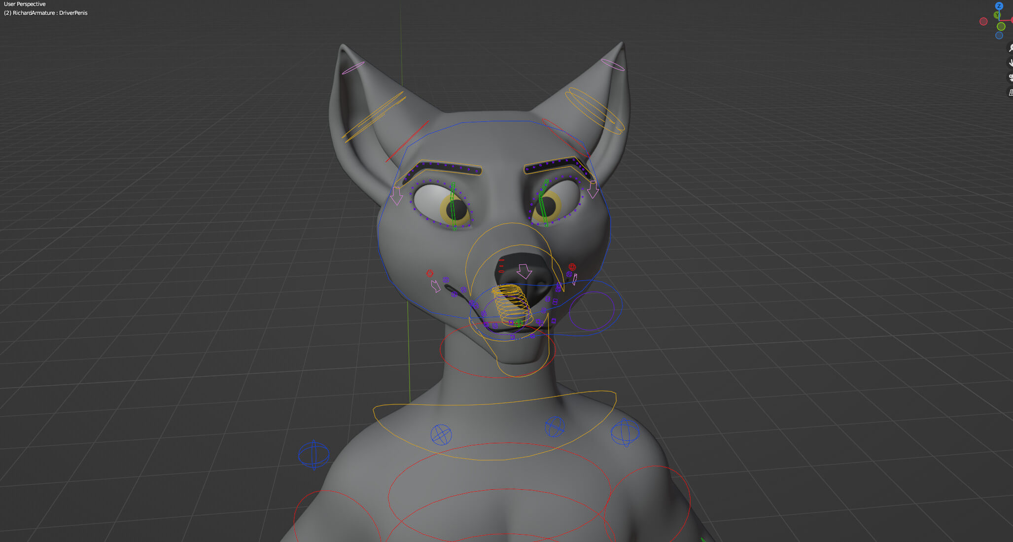 Richard Anthro Wolf - 3D Model by CM Studios