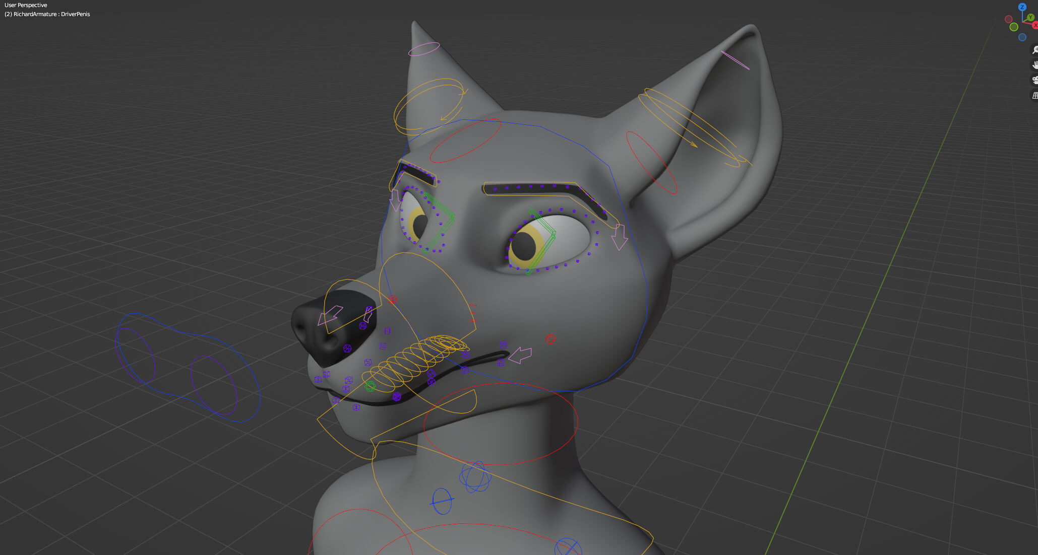 Richard Anthro Wolf - 3D Model by CM Studios