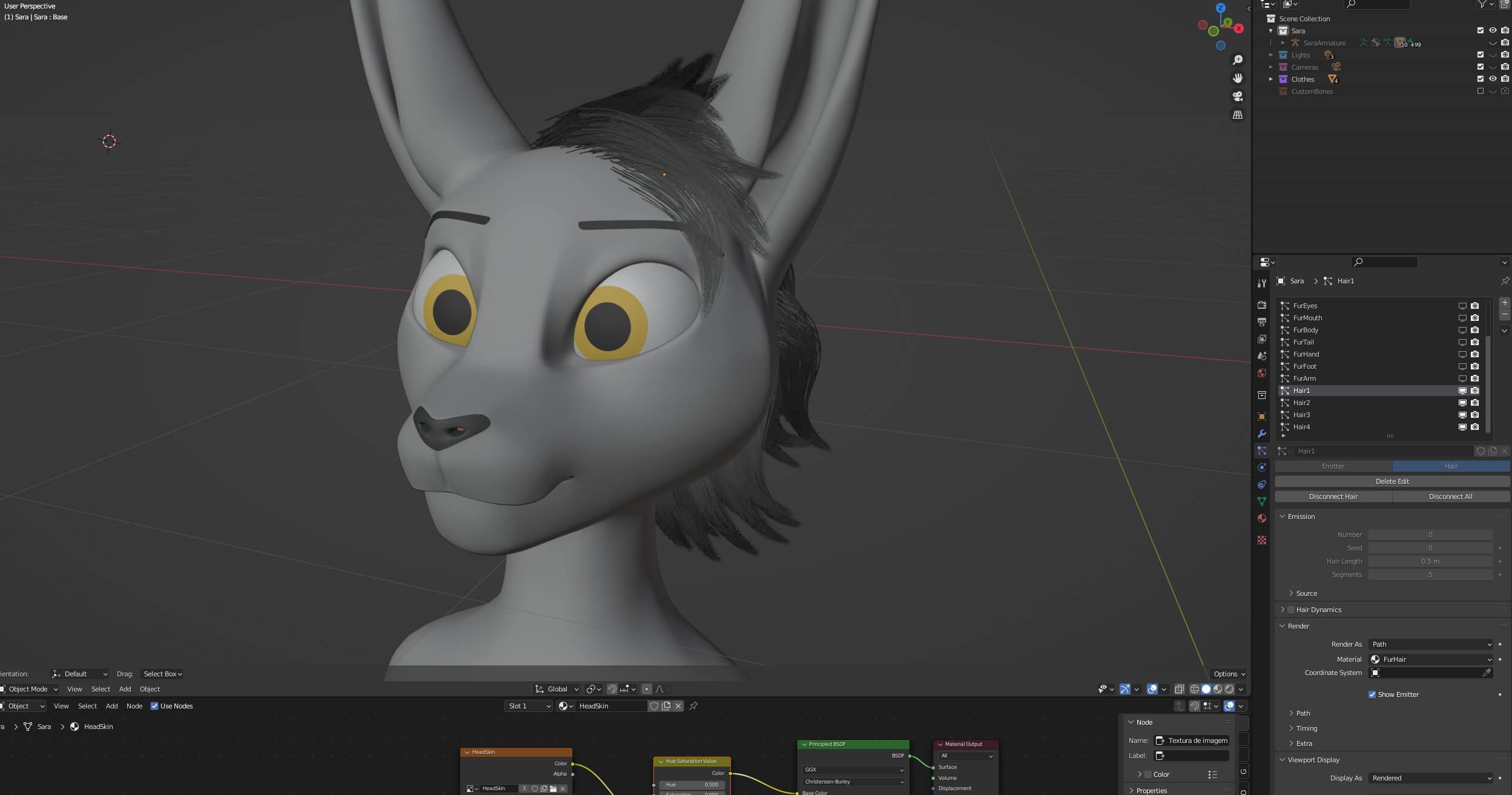 Sara Anthro Rabbit - 3D Model by CM Studios
