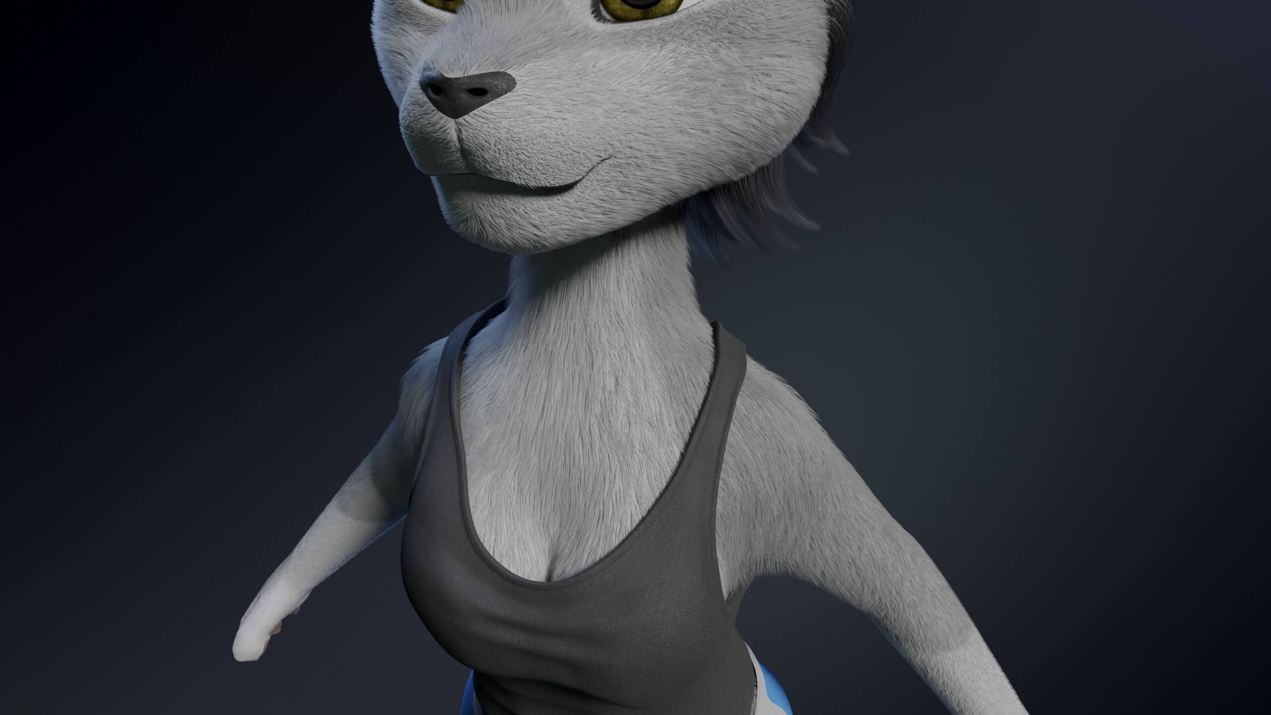 Sara Anthro Rabbit - 3D Model by CM Studios