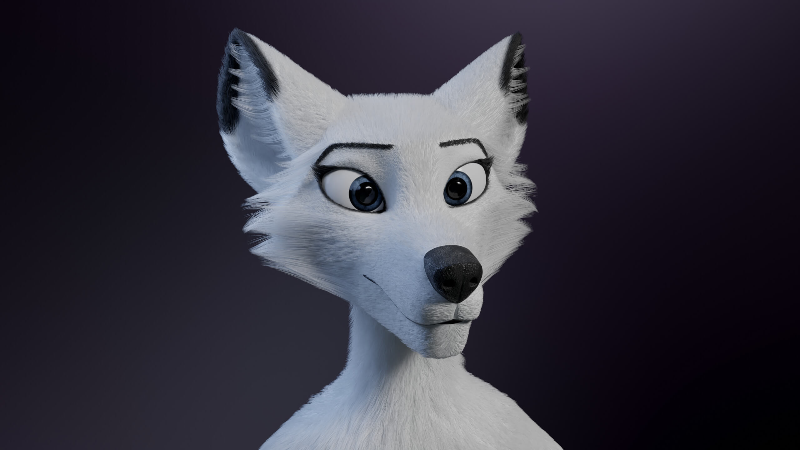 Anthro Arctic Fox Male