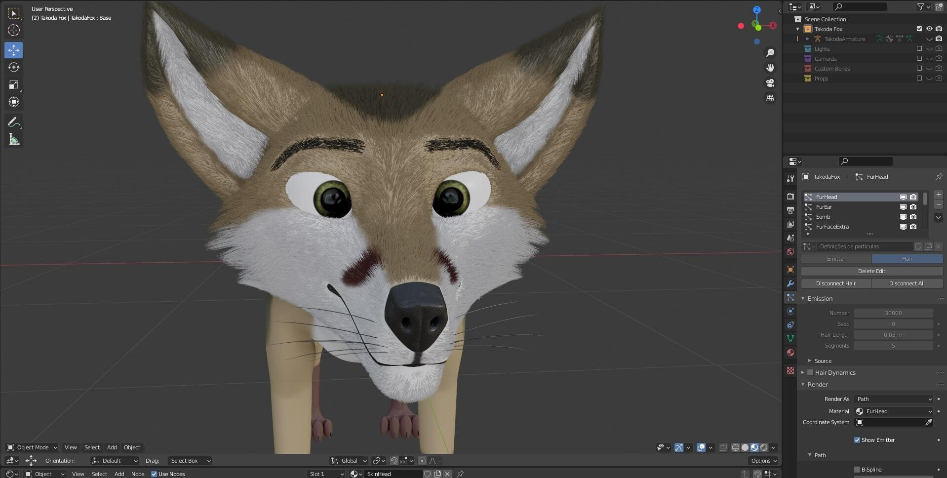 Takoda Fox - 3D Model by CM Studios