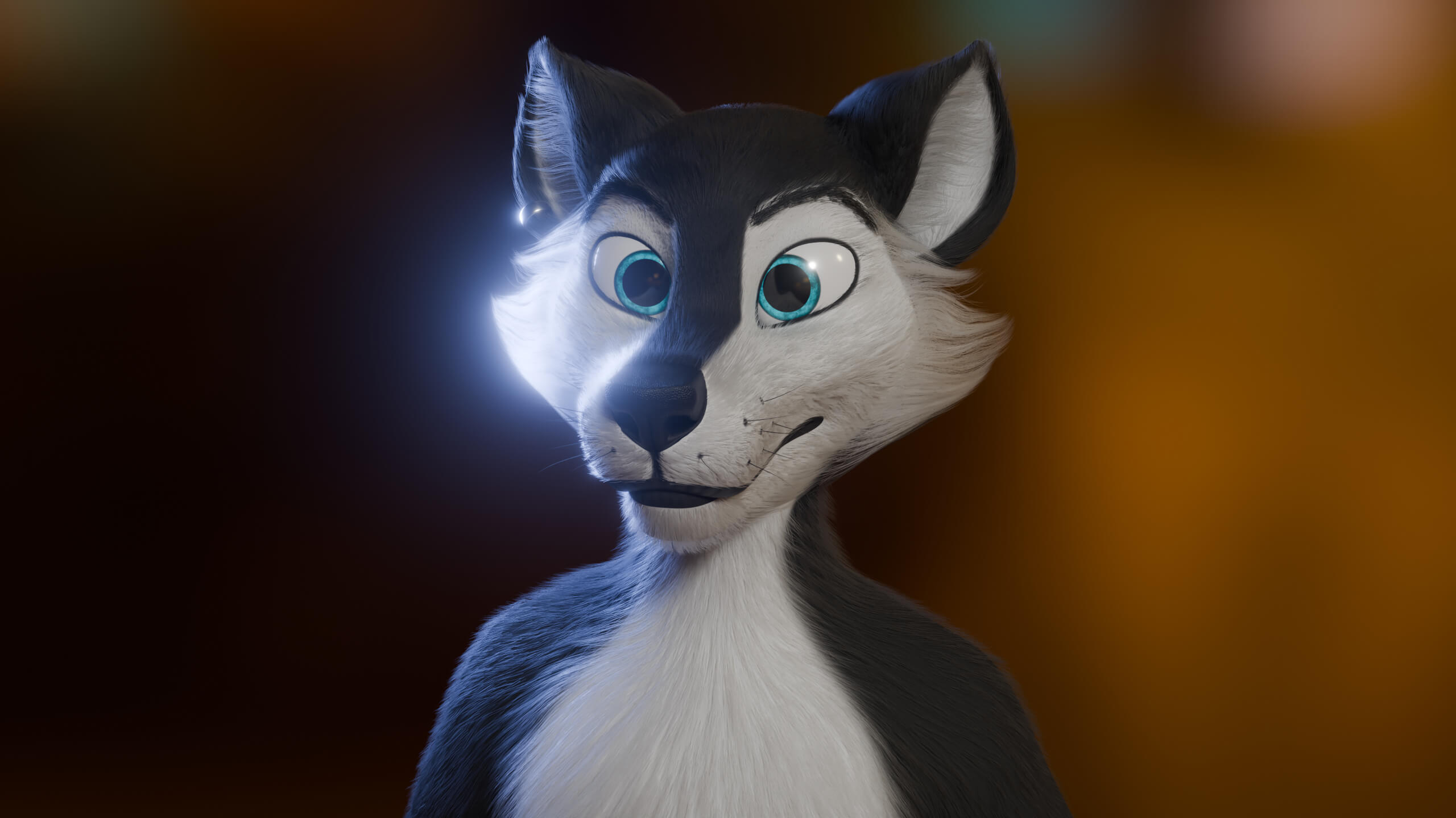 Thomas Anthro Husky - 3D Model by CM Studios