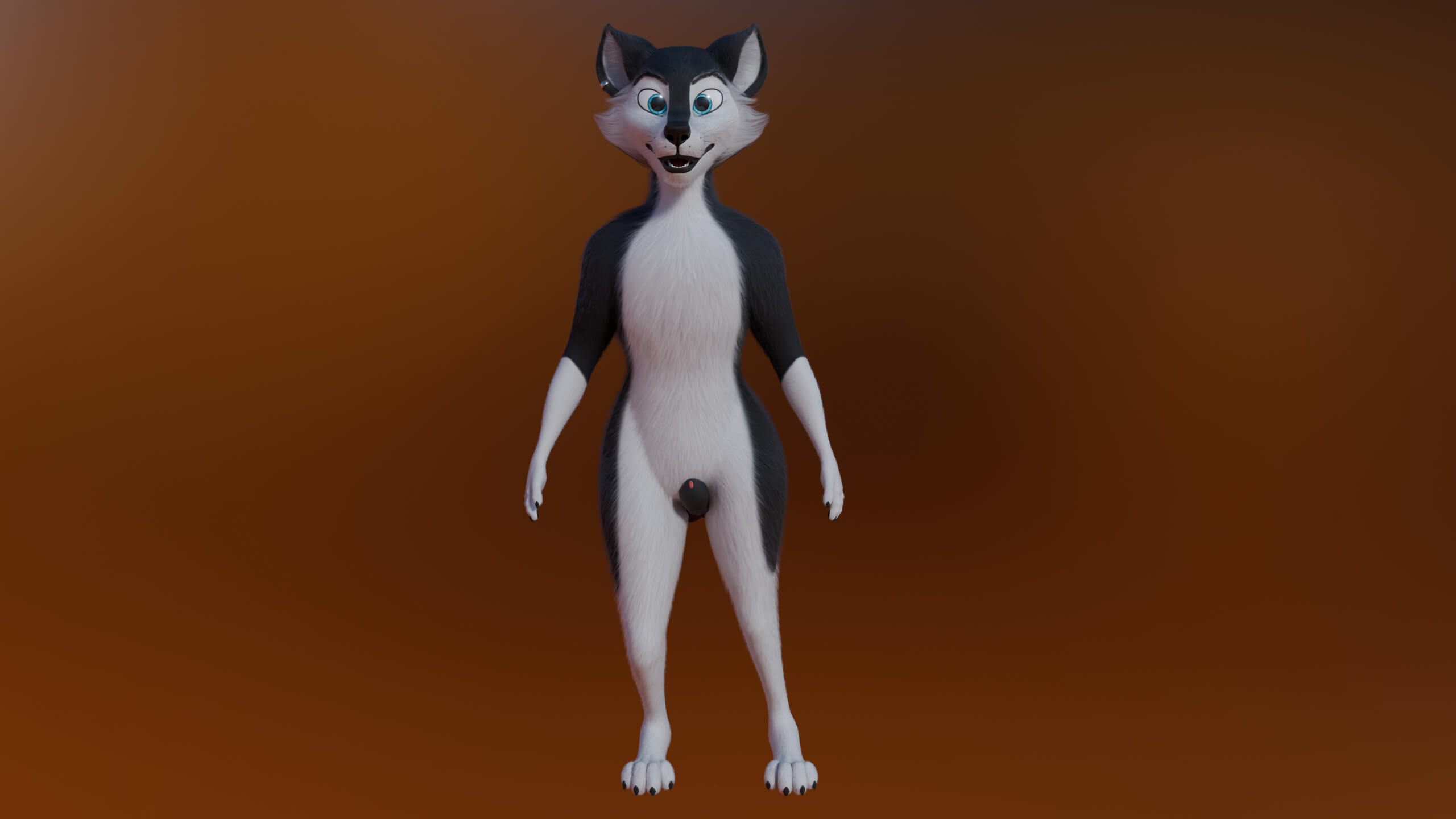 Thomas Anthro Husky - 3D Model by CM Studios