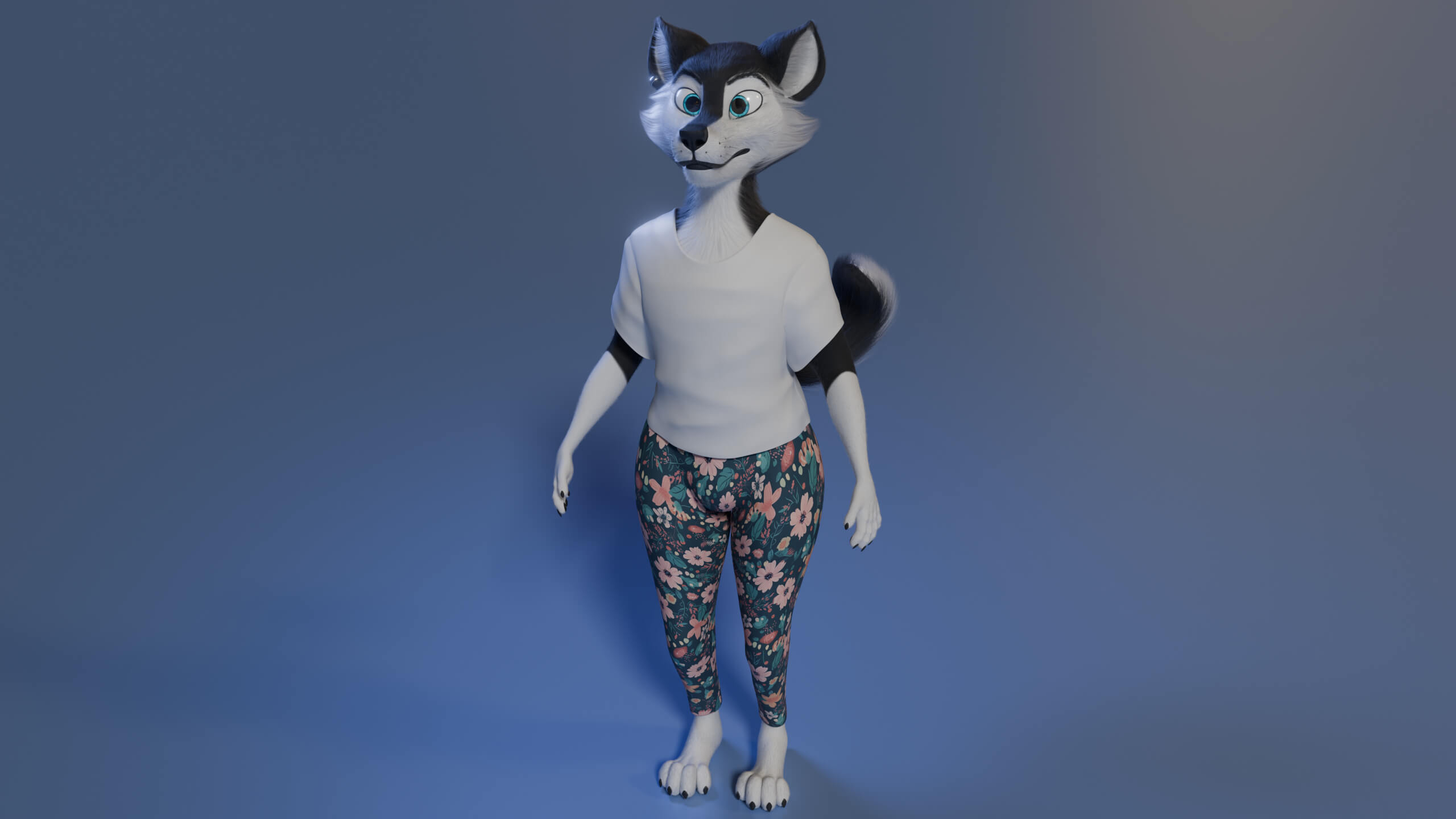 Thomas Anthro Husky - 3D Model by CM Studios
