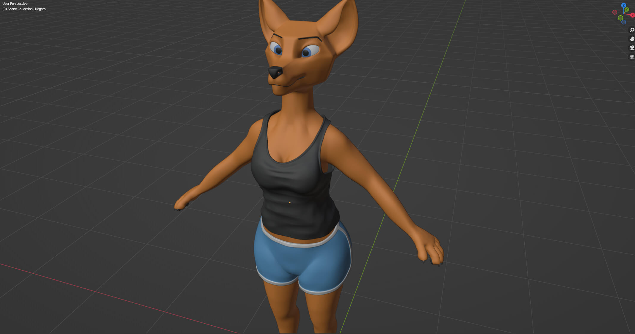 Yara Anthro Fox - 3D Model by CM Studios