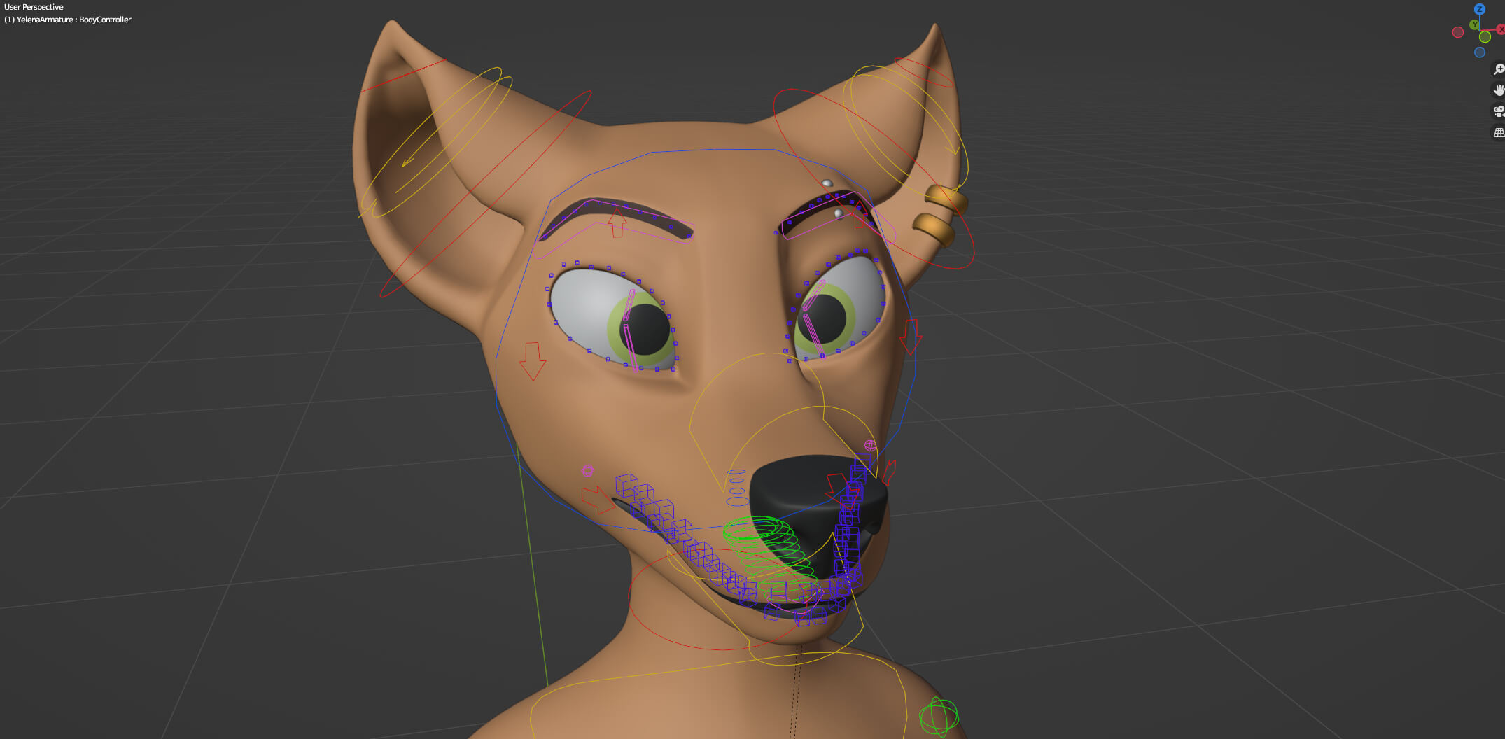 Yelena Anthro Dingo - 3D Model by CM Studios