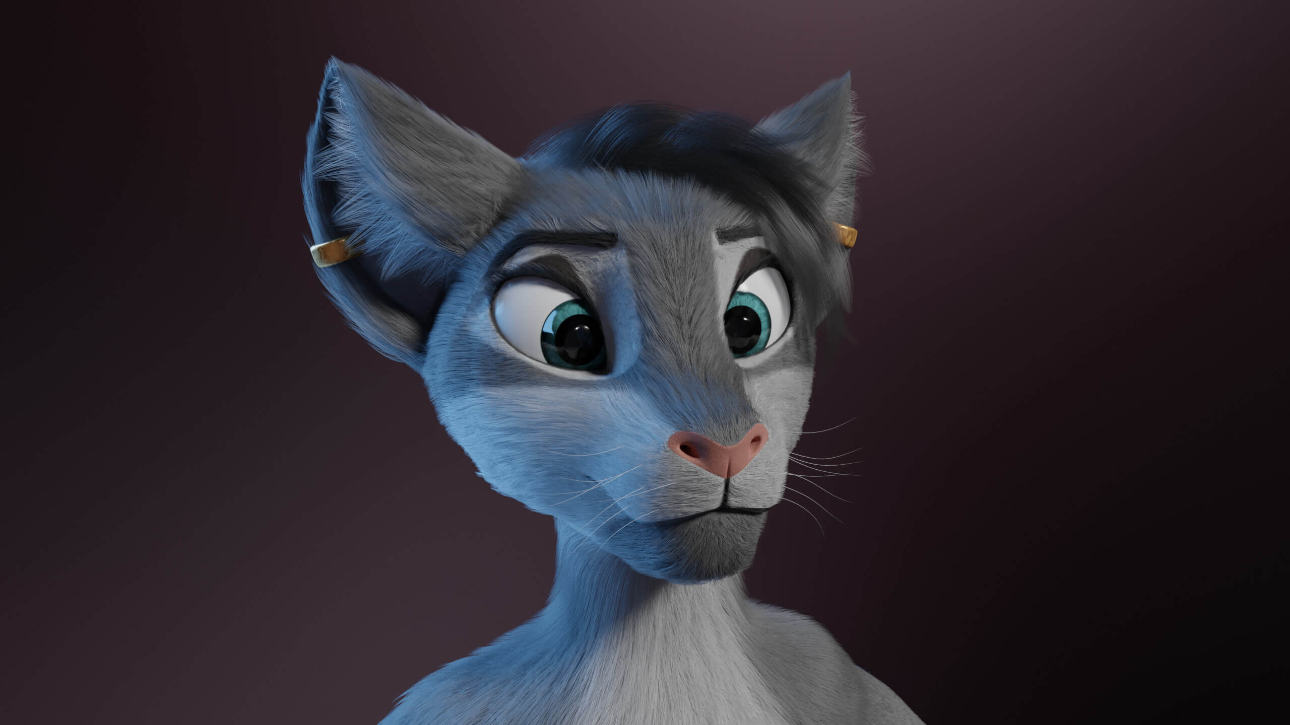 Yennifer Anthro Cat - 3D Model by CM Studios