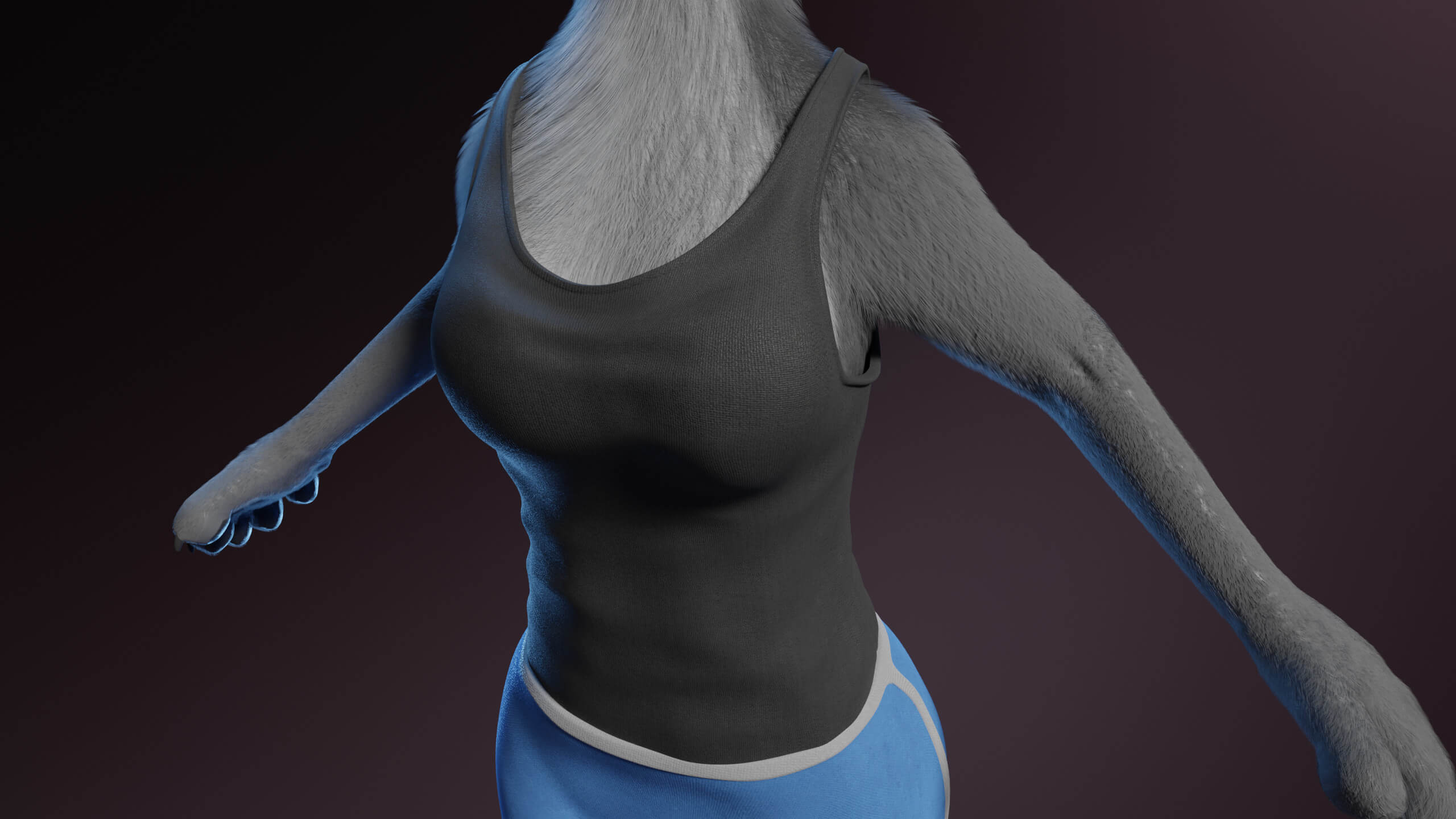 Yennifer Anthro Cat - 3D Model by CM Studios