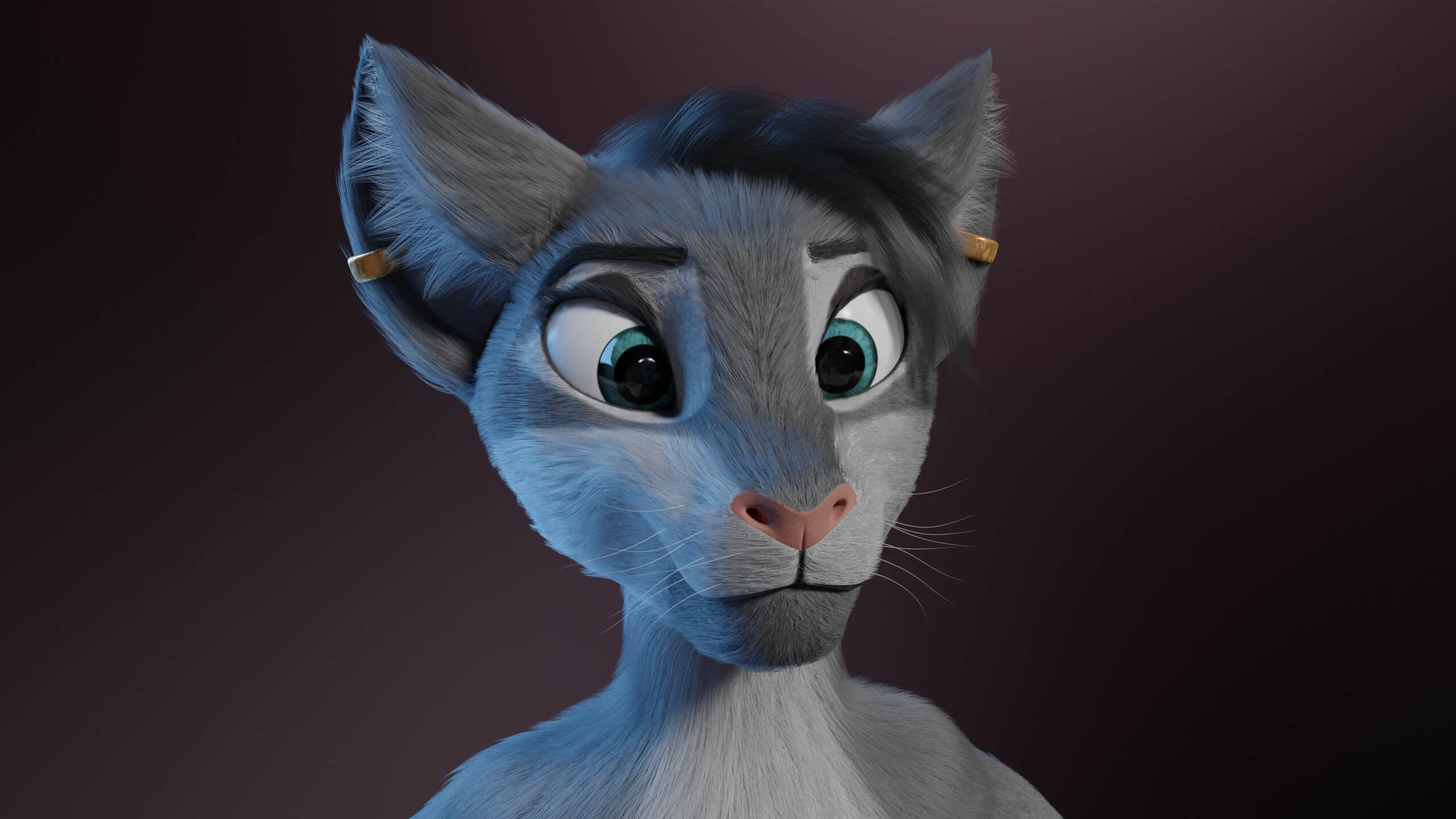 Yennifer Anthro Cat - 3D Model by CM Studios