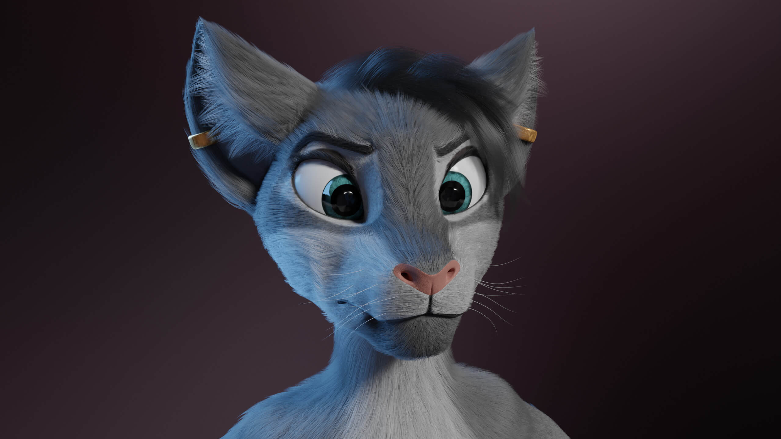 Yennifer Anthro Cat - 3D Model by CM Studios