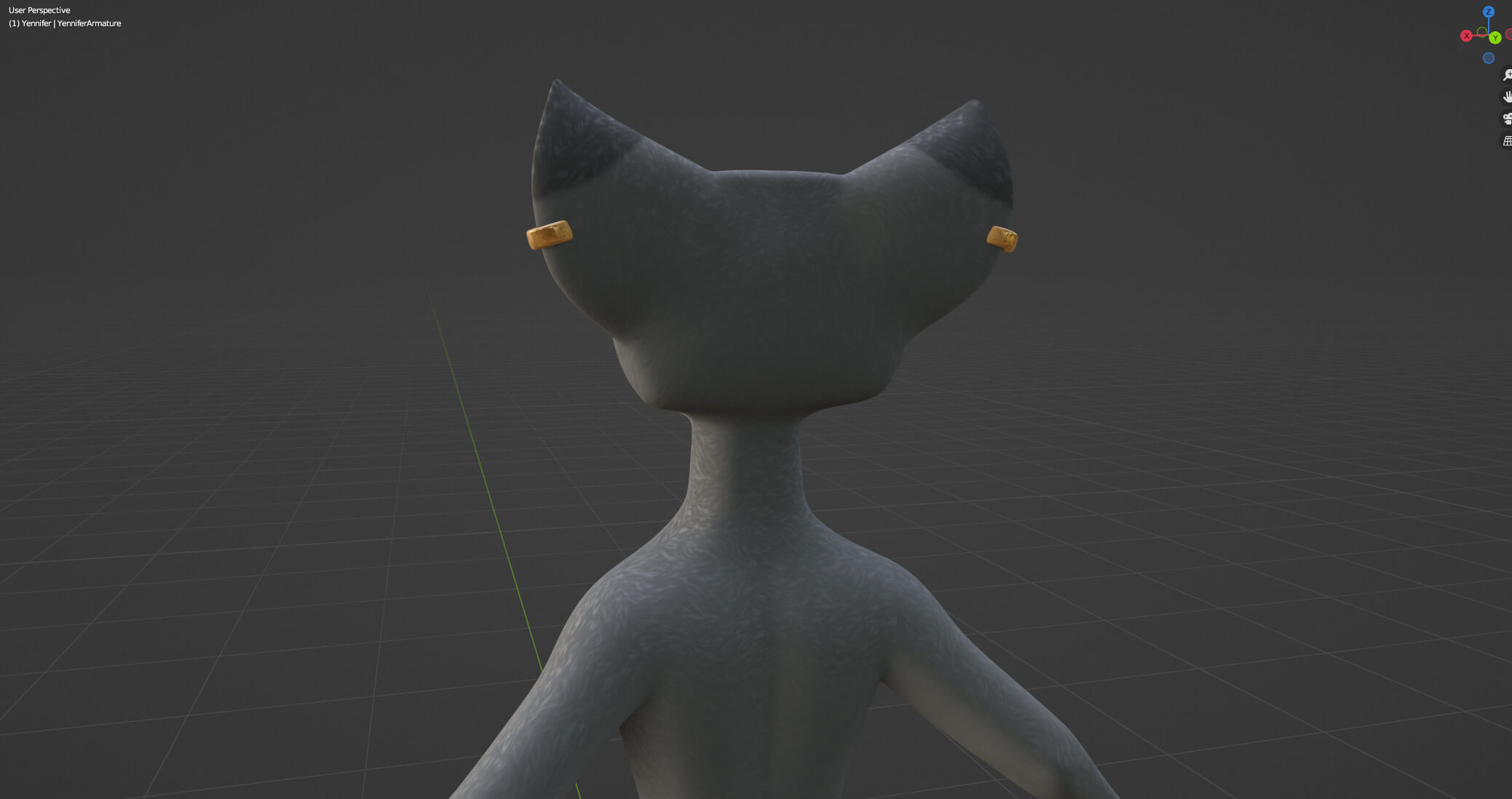 Yennifer Anthro Cat - 3D Model by CM Studios