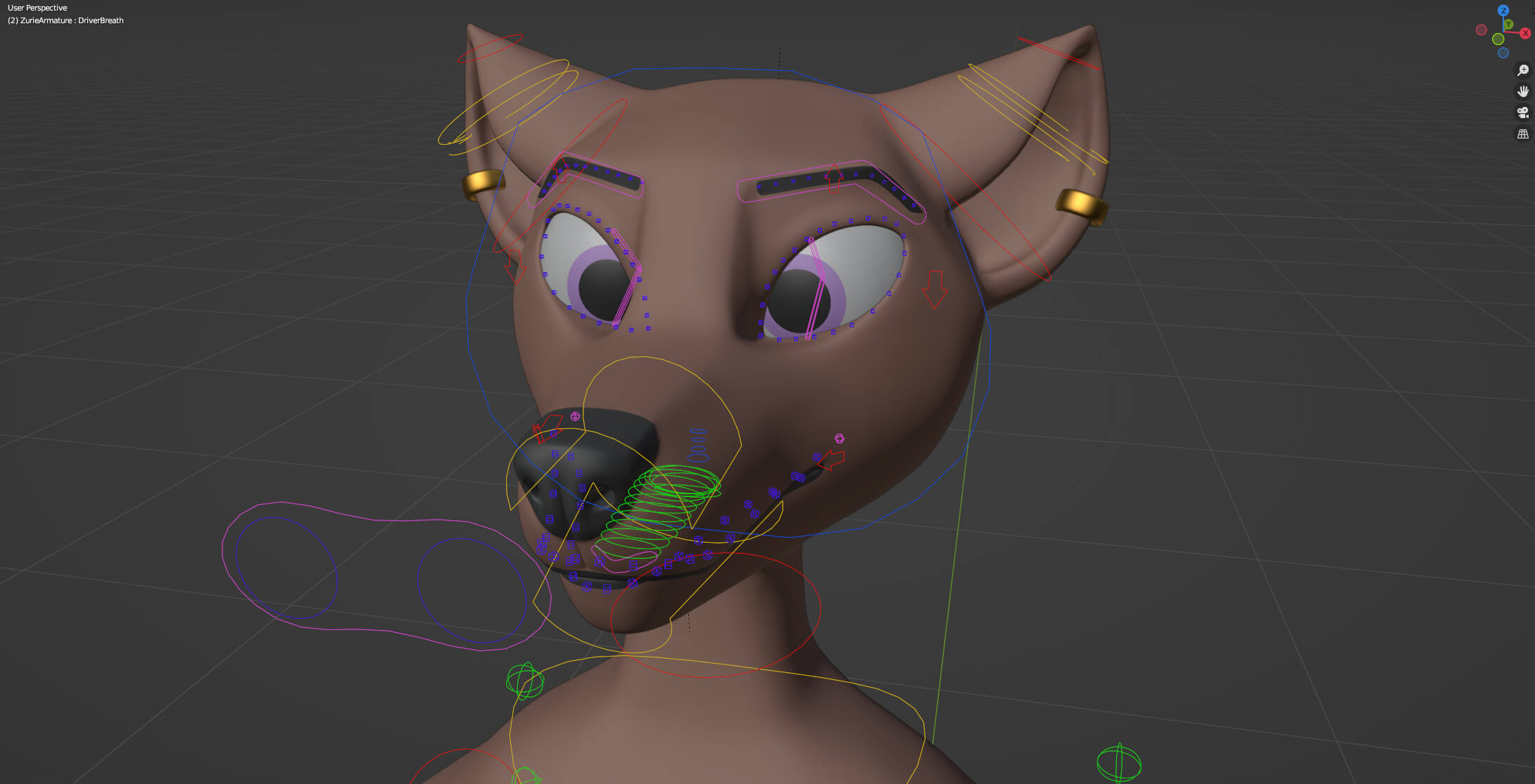 Zuri Anthro Hyena - 3D Model by CM Studios