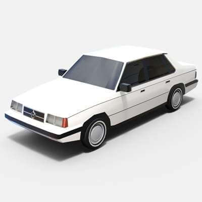 1986 Dodge 600 - 3D Model by Cobb
