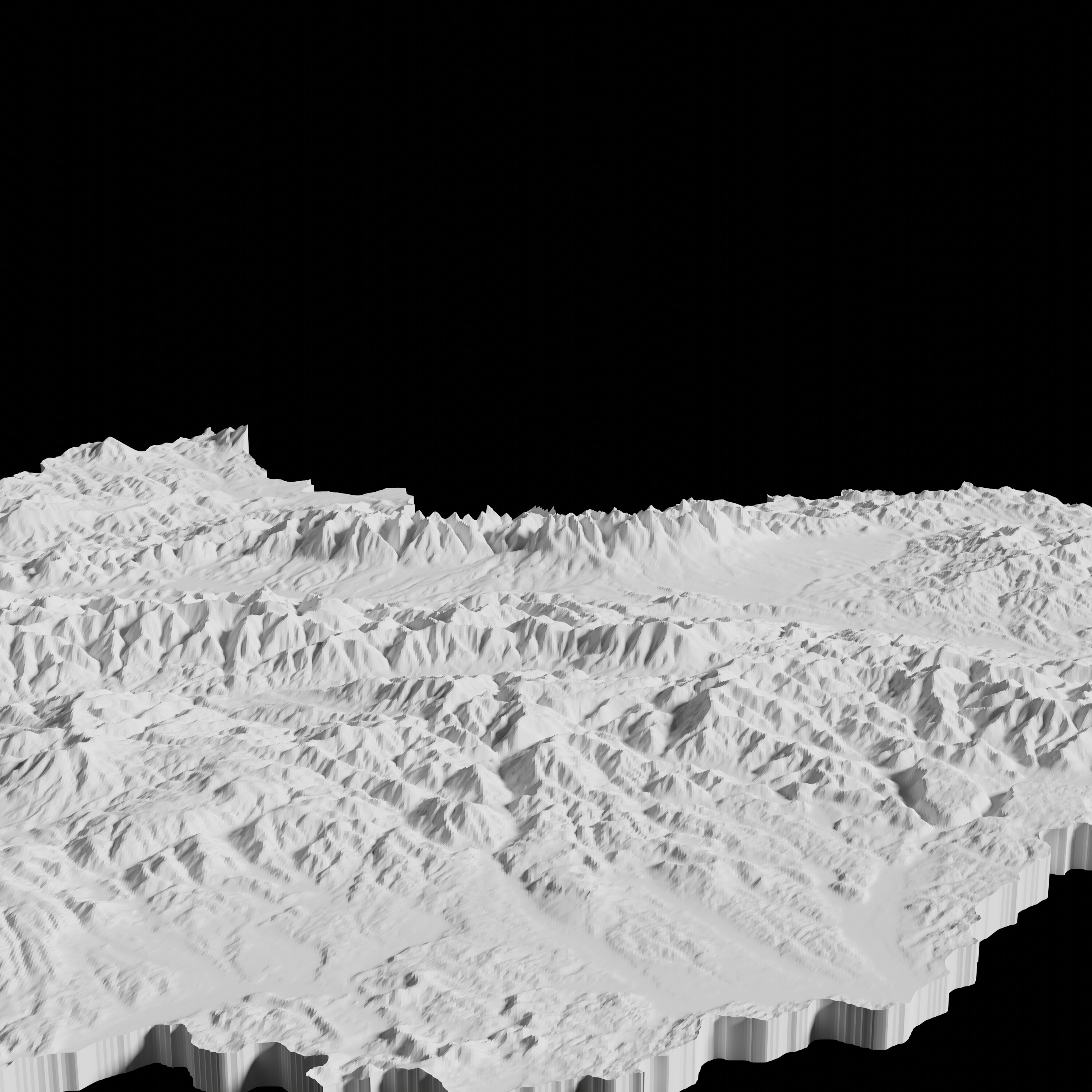 3D Country Map of Slovakia Topographic Map - 3D Terrain by Codingry