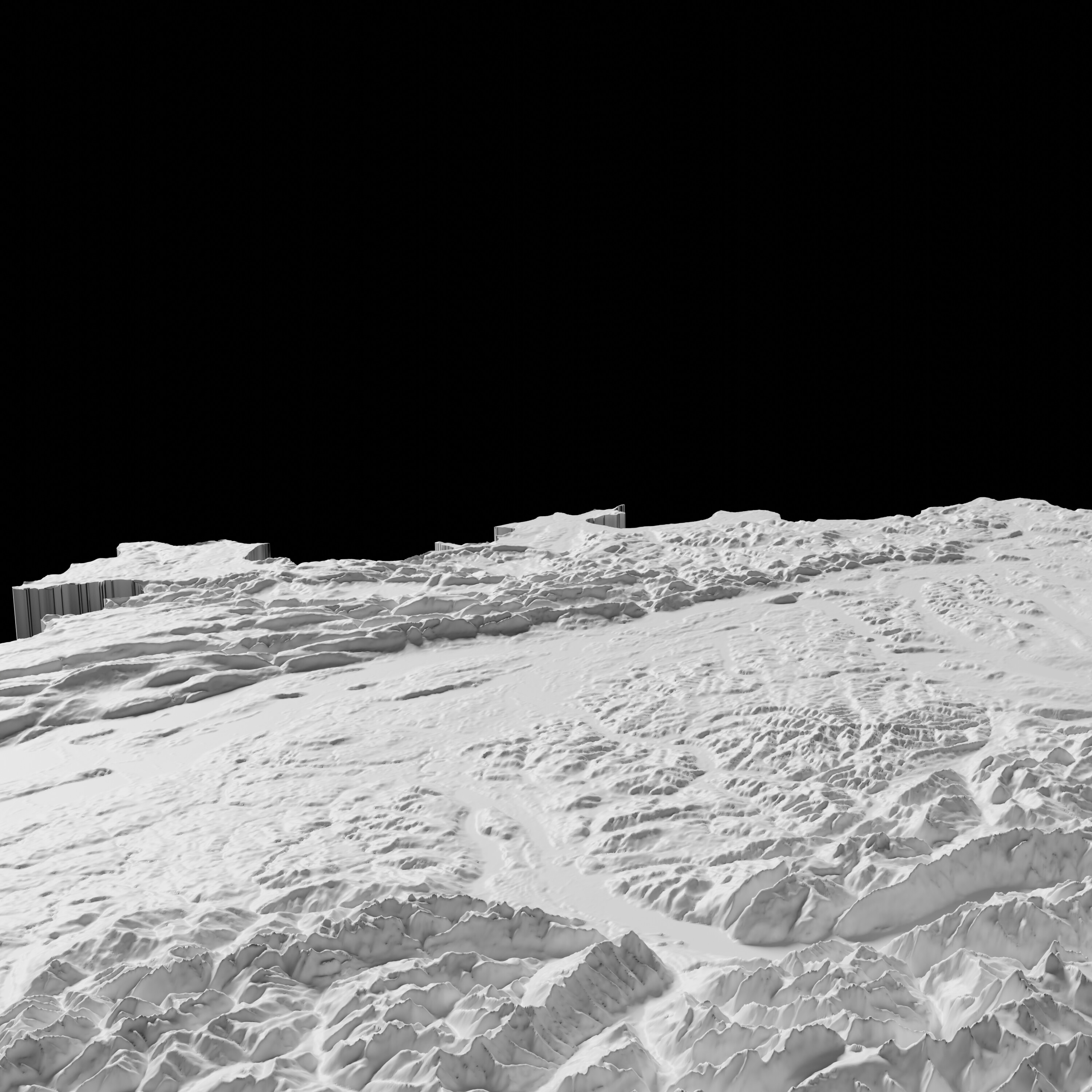 3D Country Map of Switzerland Topographic Map - 3D Terrain by Codingry