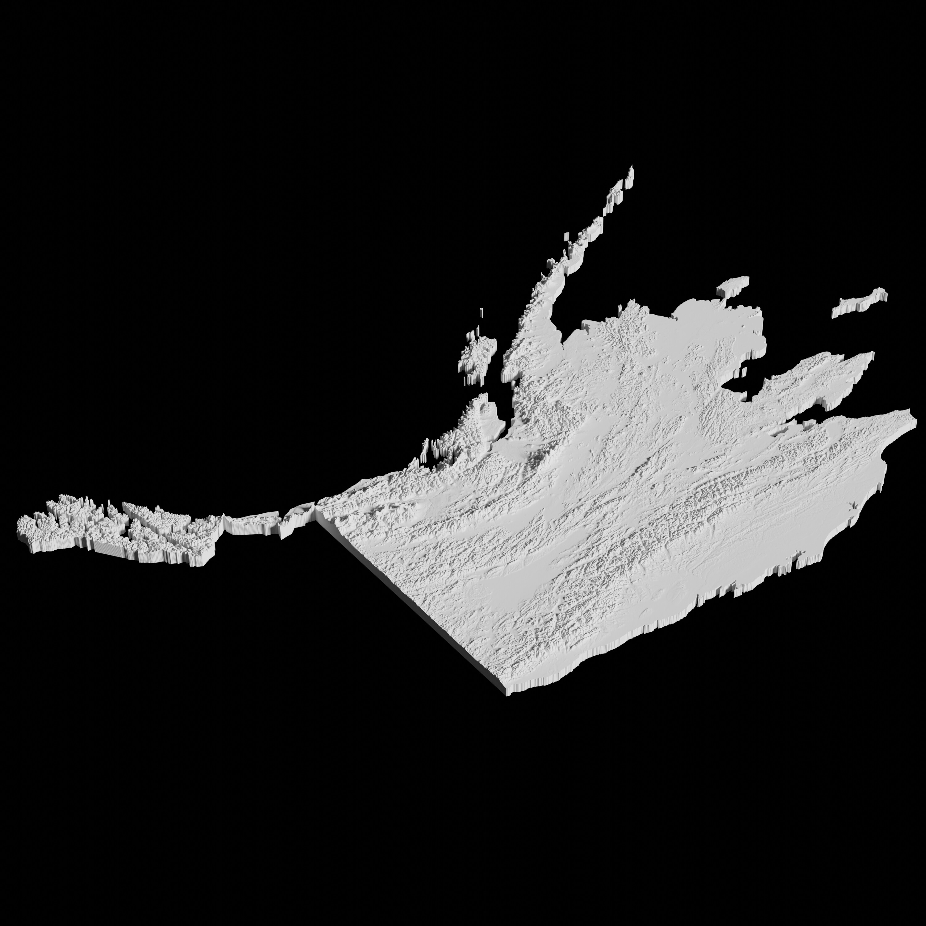 USA State of Alaska Topographic Map - 3D Terrain by Codingry