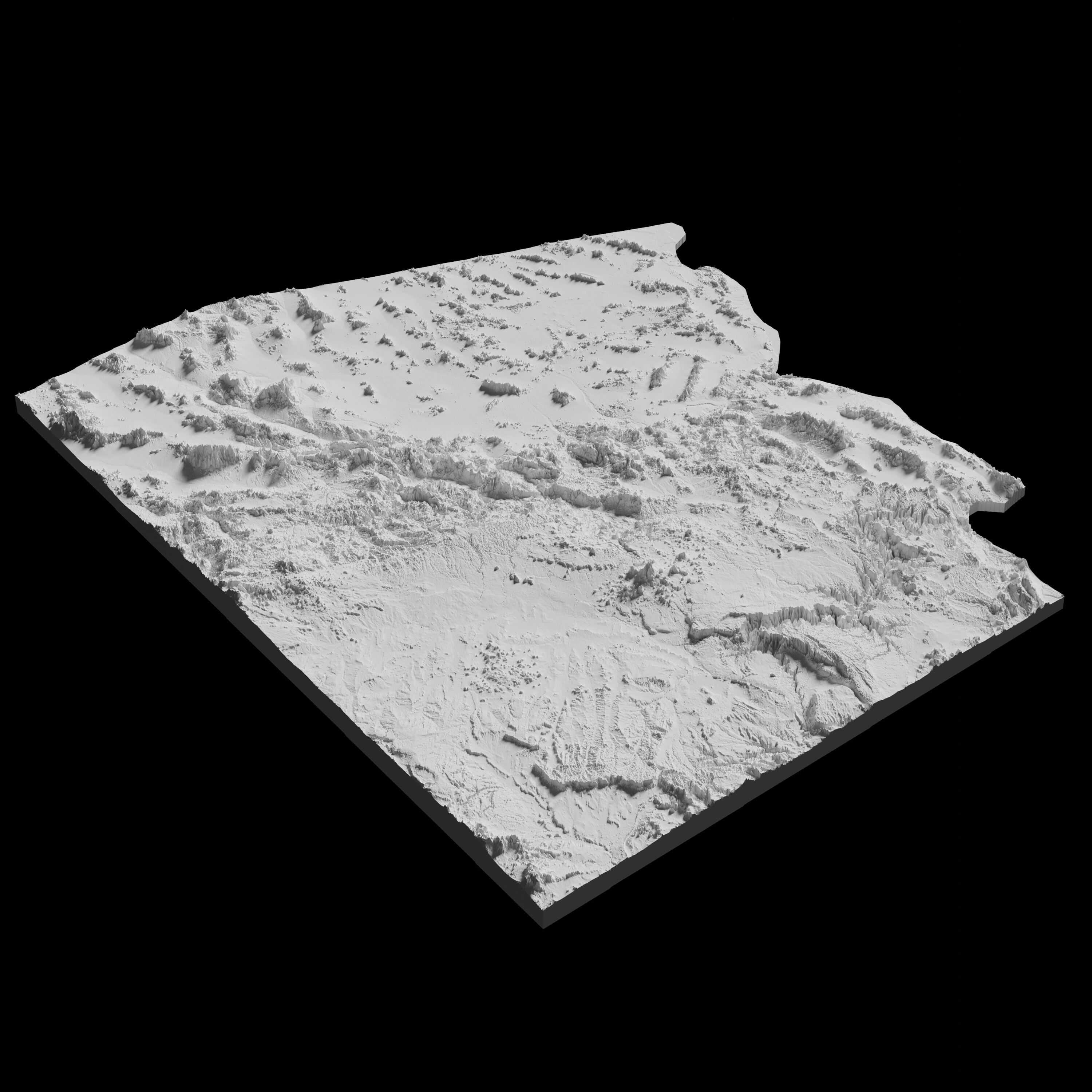 USA State of Arizona Topographic Map - 3D Terrain by Codingry