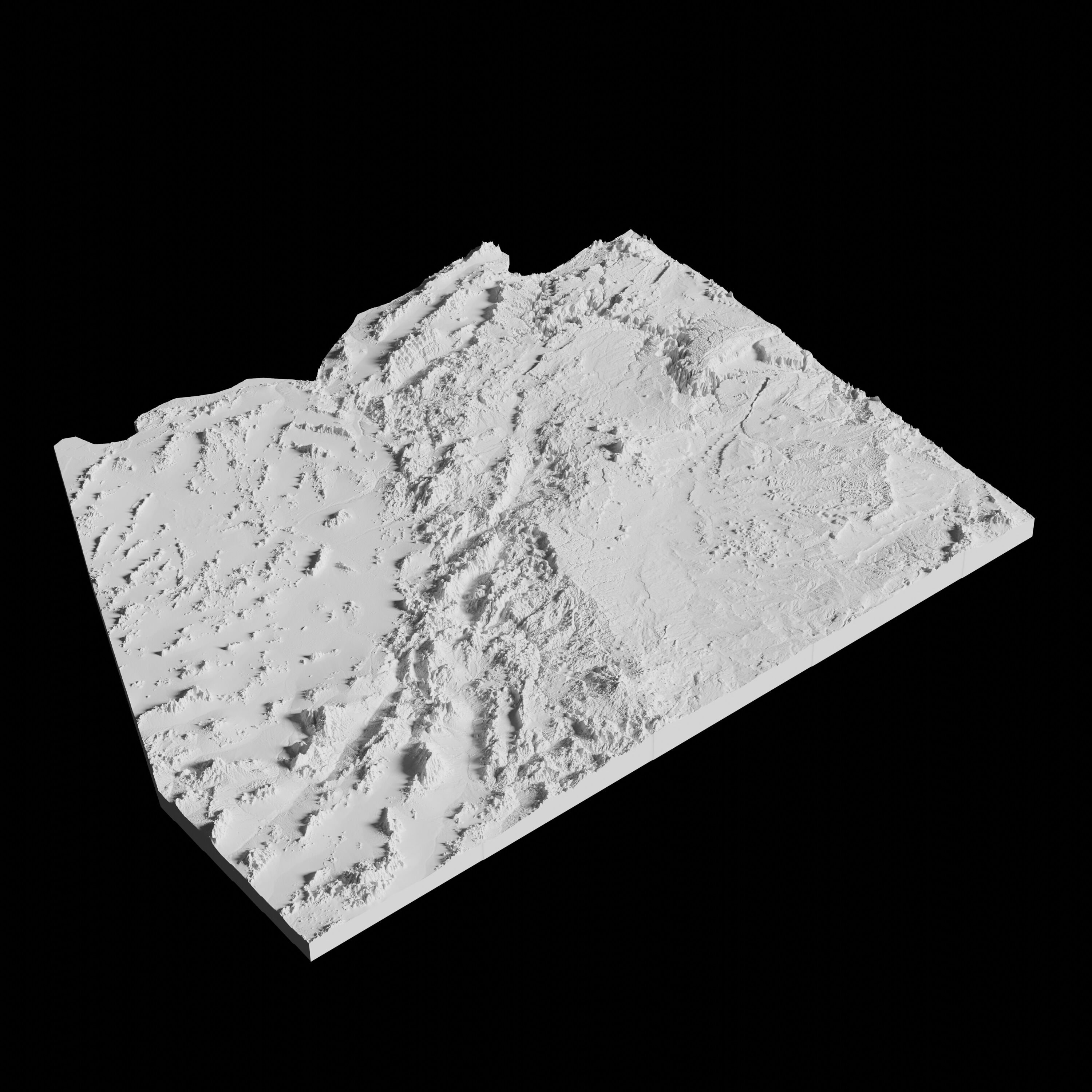 USA State of Arizona Topographic Map - 3D Terrain by Codingry