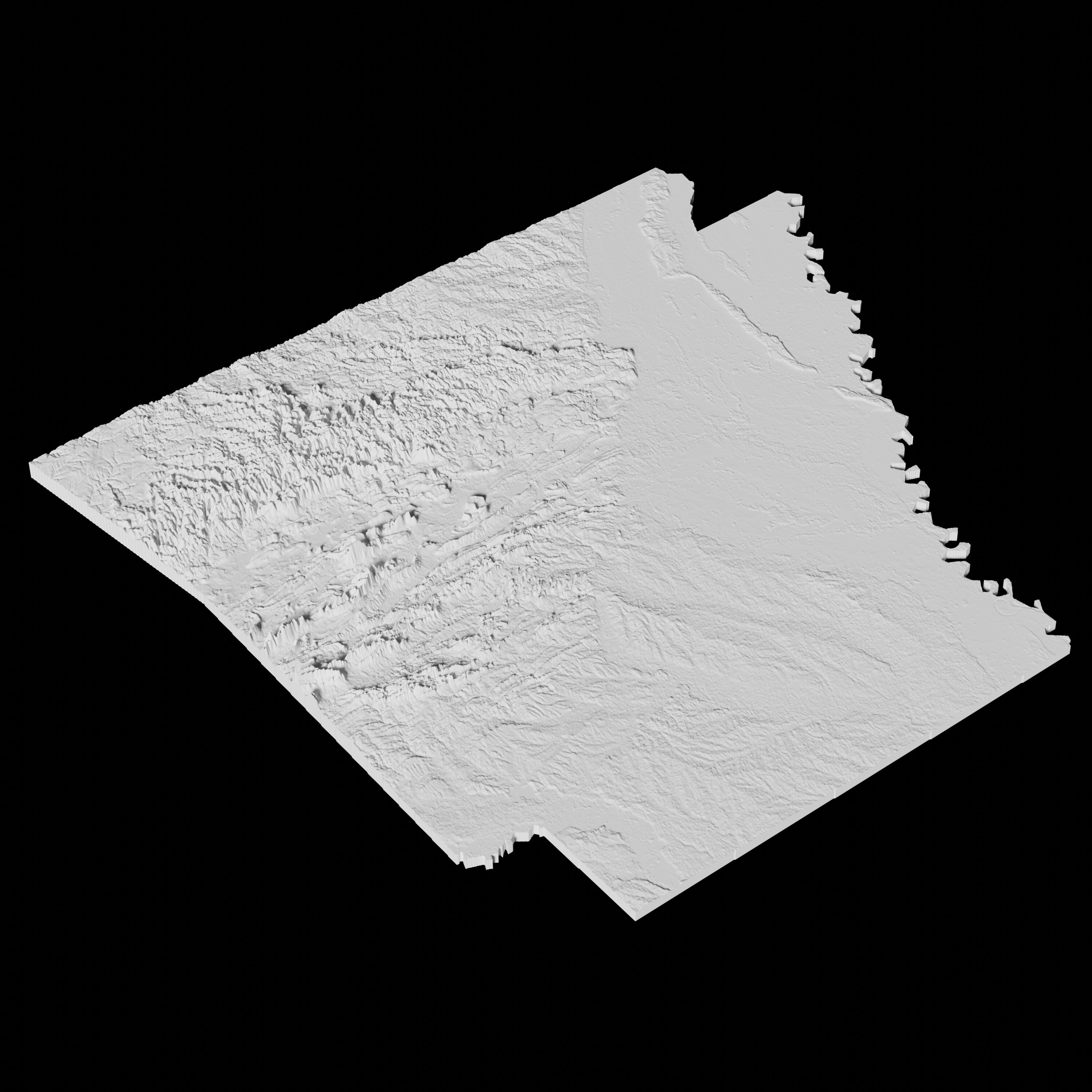 USA State of Arkansas Topographic Map - 3D Terrain by Codingry