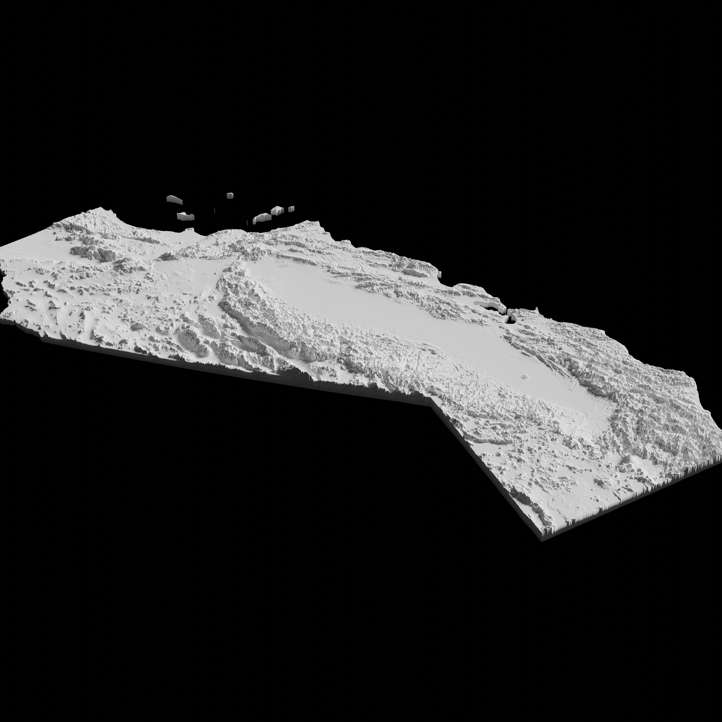 USA State of California Topographic Map - 3D Terrain by Codingry