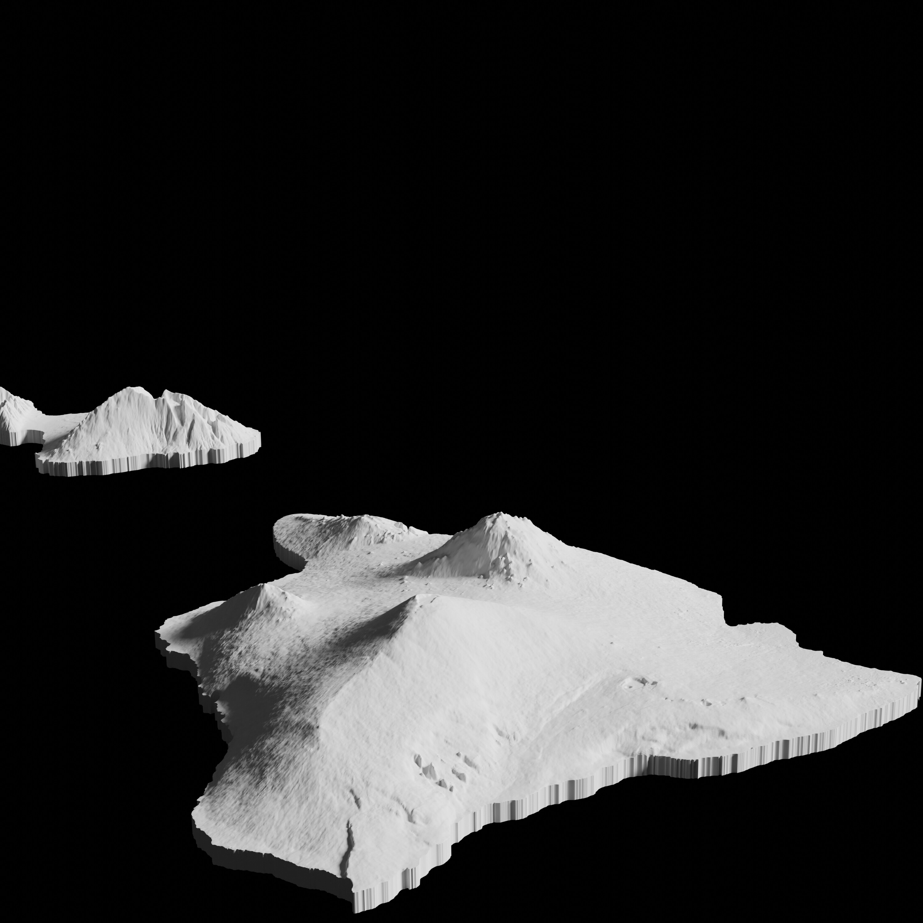 USA State of Hawaii Topographic Map - 3D Terrain by Codingry