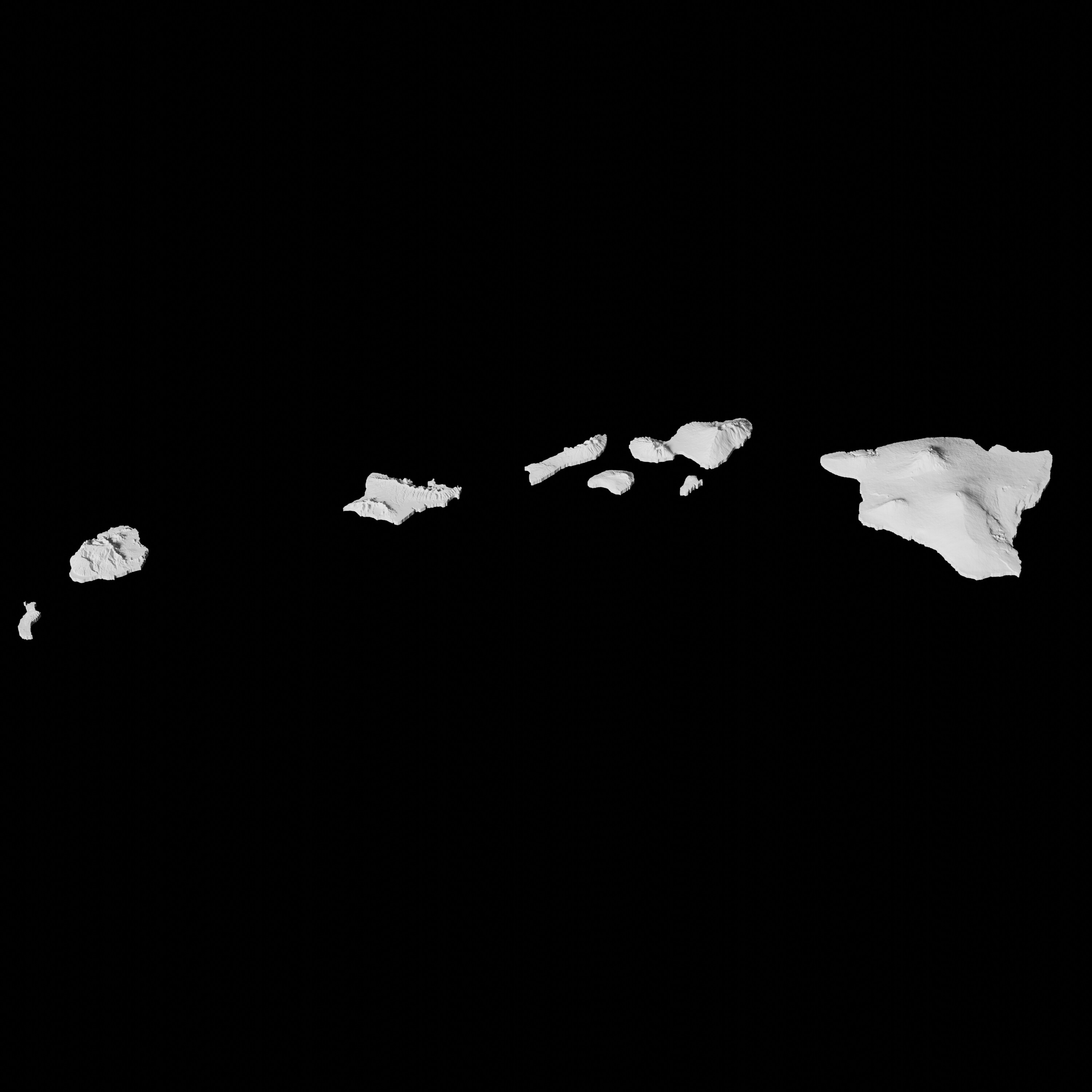 USA State of Hawaii Topographic Map - 3D Terrain by Codingry