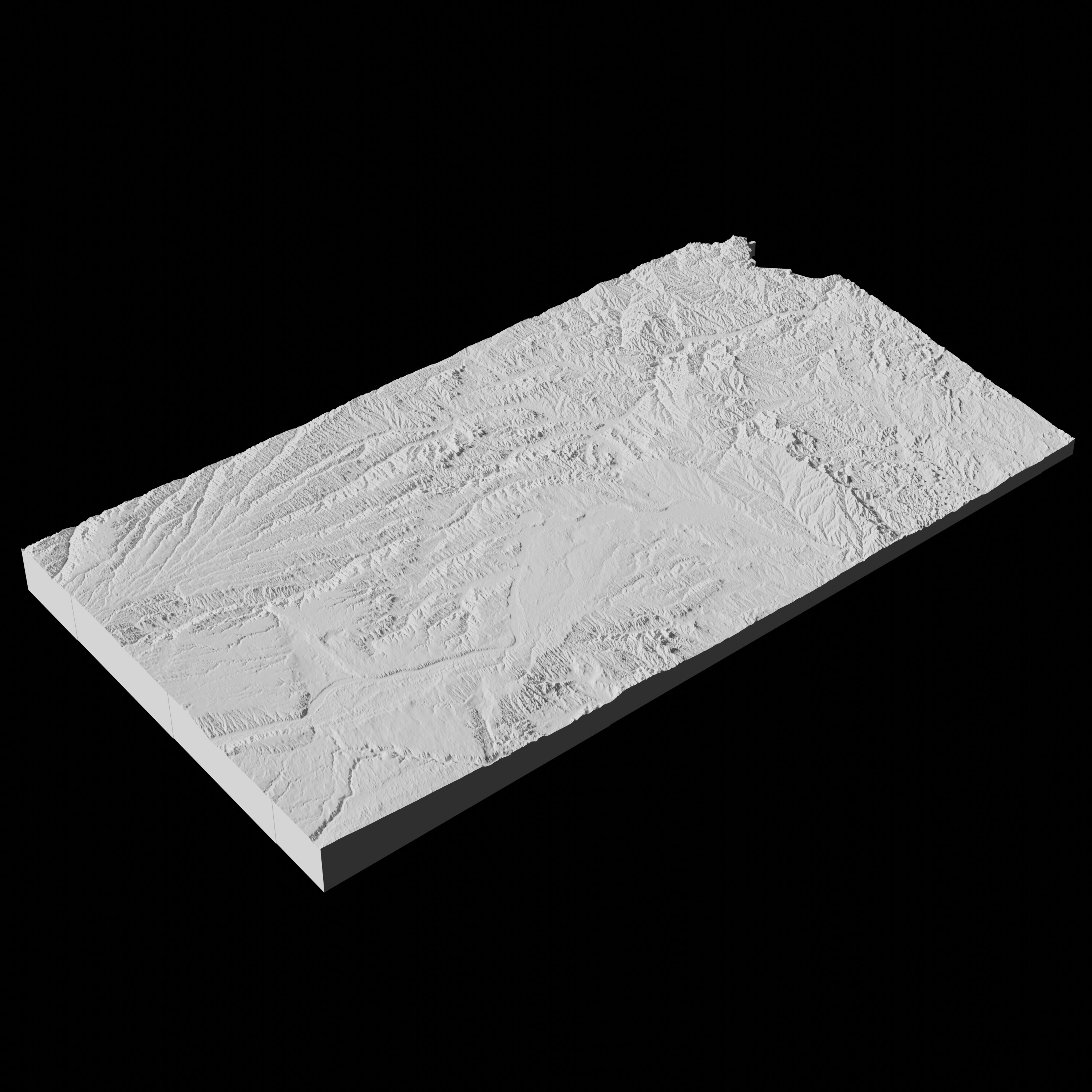 USA State of Kansas Topographic Map - 3D Terrain by Codingry
